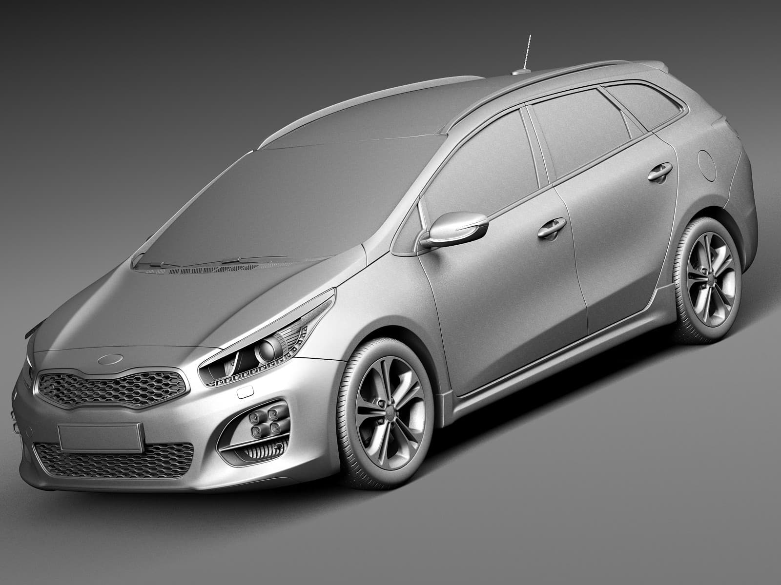 Kia Ceed SW GT-Line 2016 3D Model by SQUIR