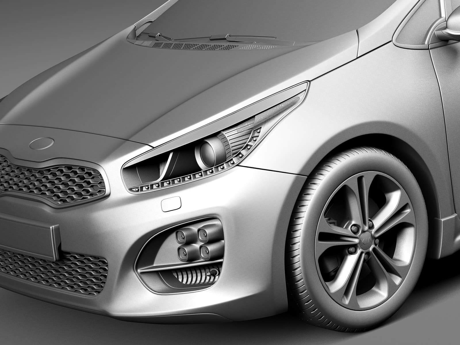 Kia Ceed SW GT-Line 2016 3D Model by SQUIR