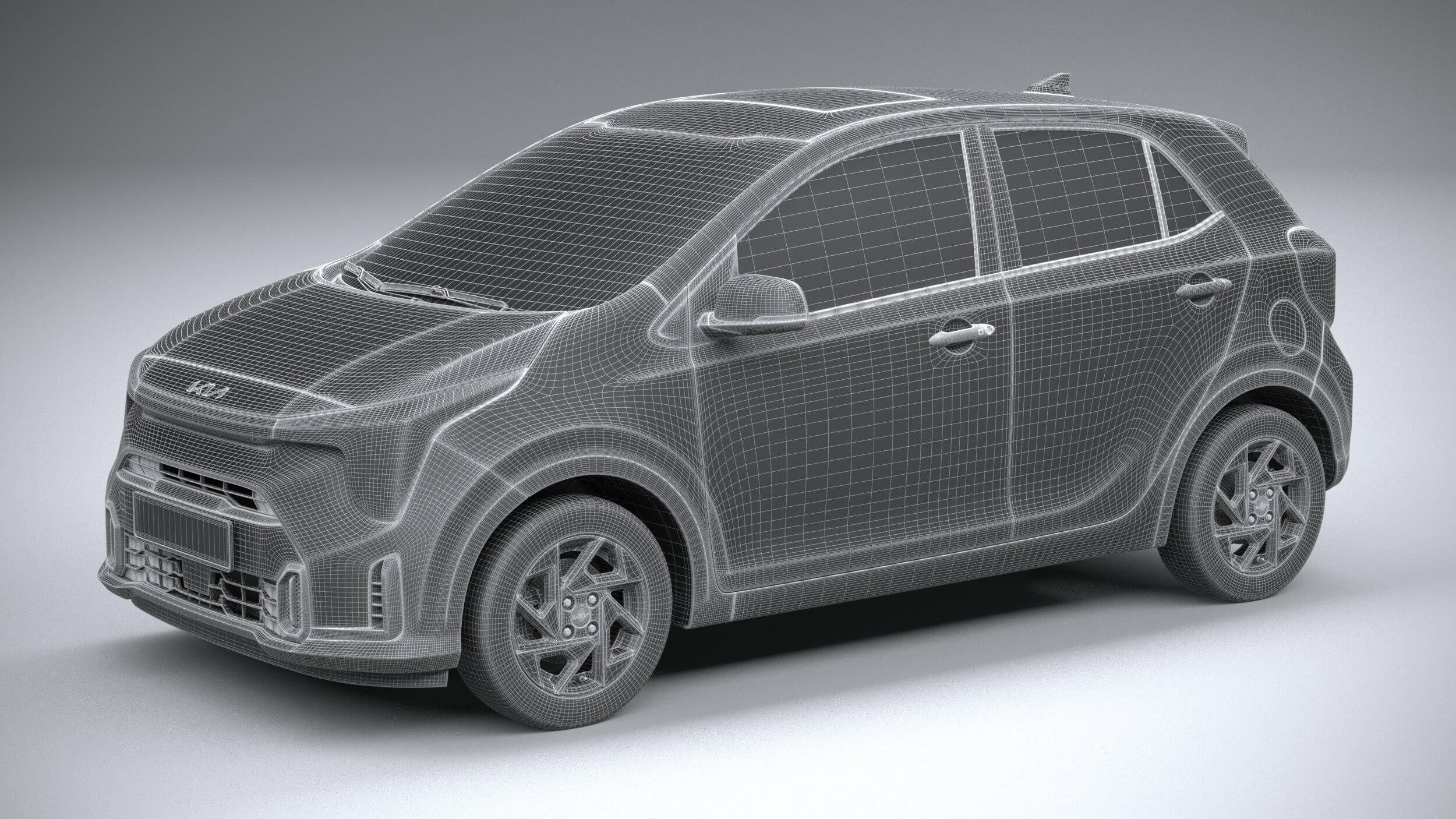 Kia Picanto Base 2024 - 3D Model by SQUIR