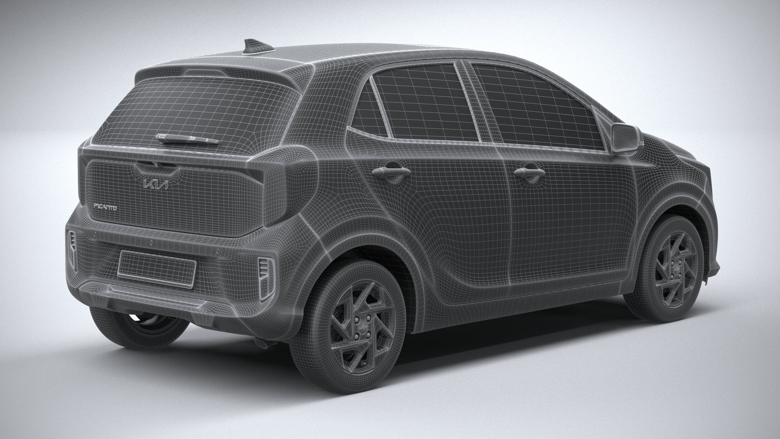 Kia Picanto Base 2024 - 3D Model by SQUIR