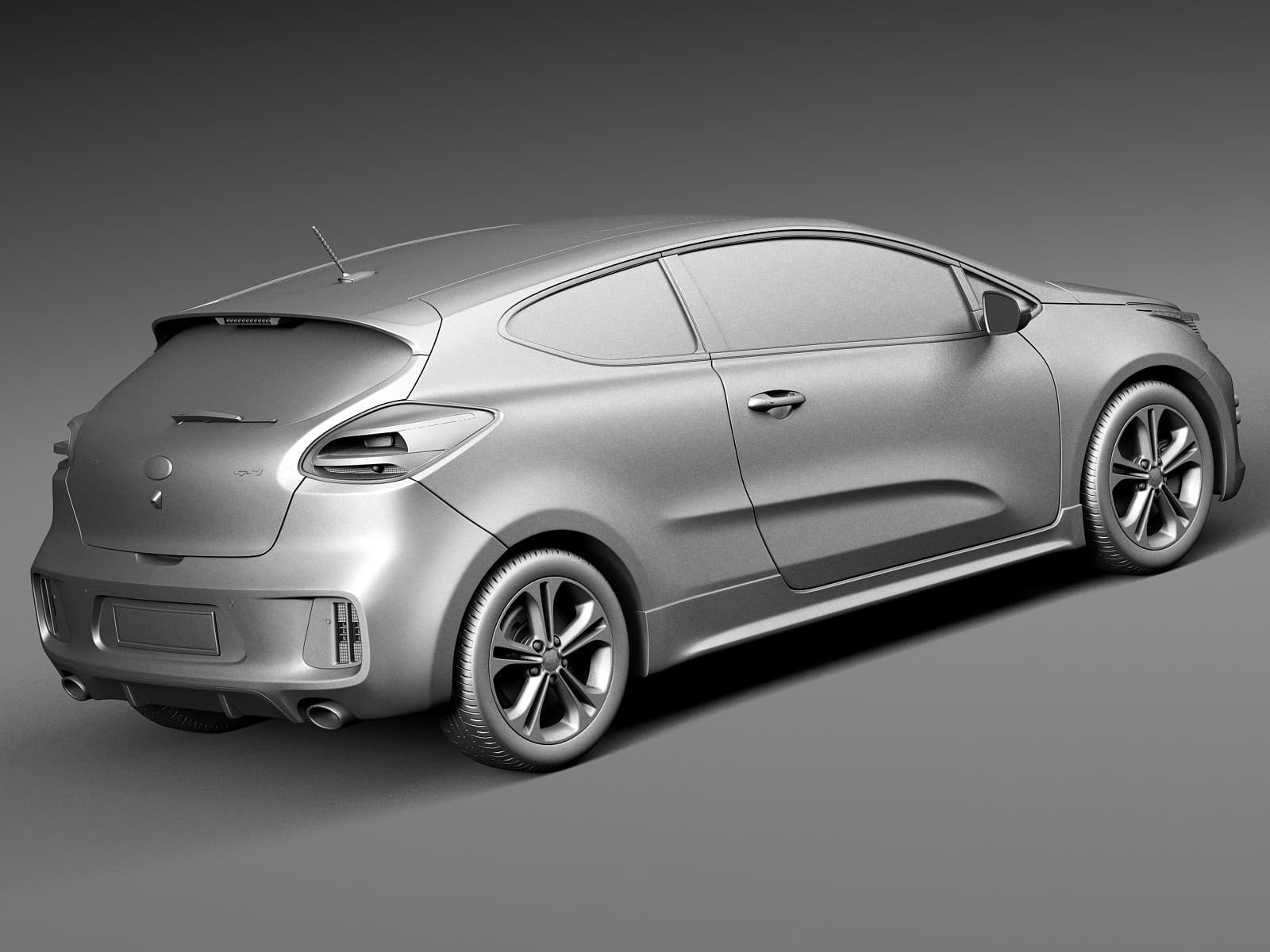 Kia PRO Ceed GT-Line 2016 3D Model by SQUIR