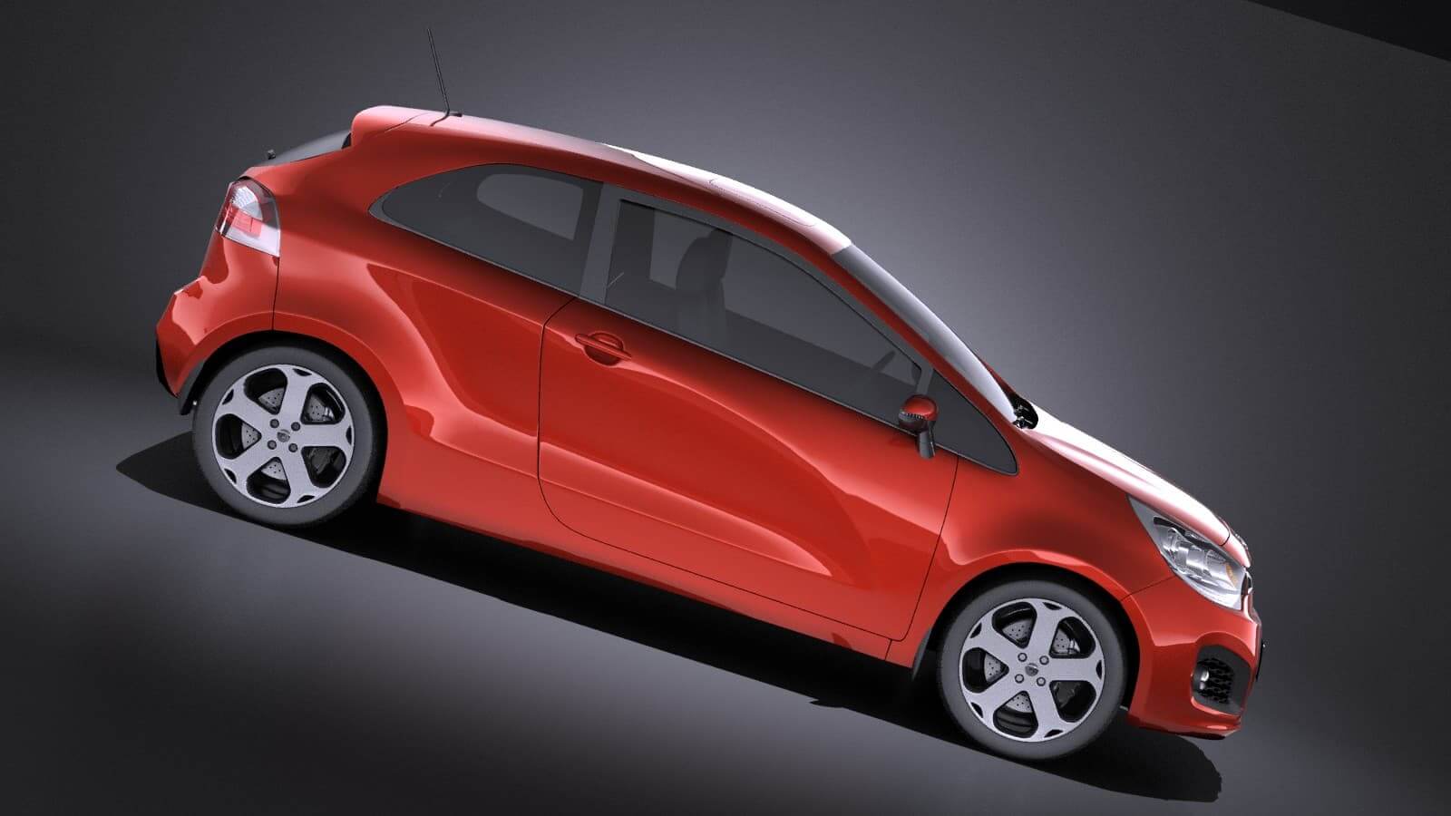Kia Rio 2014 3 Door (V-Ray) 3D Model by SQUIR