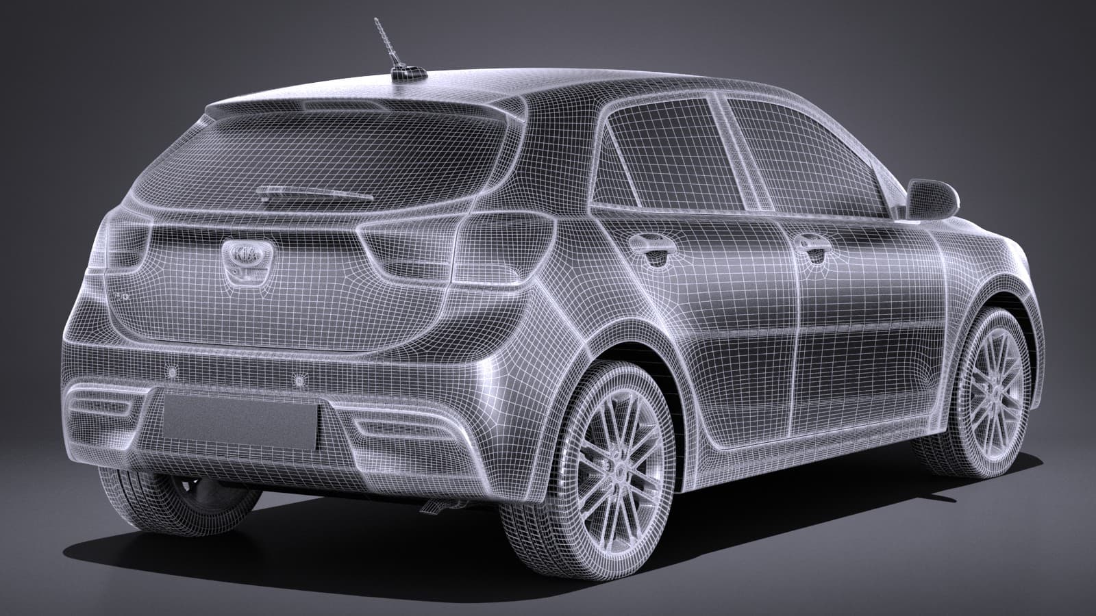 Kia Rio 2017 - 3D Model by SQUIR