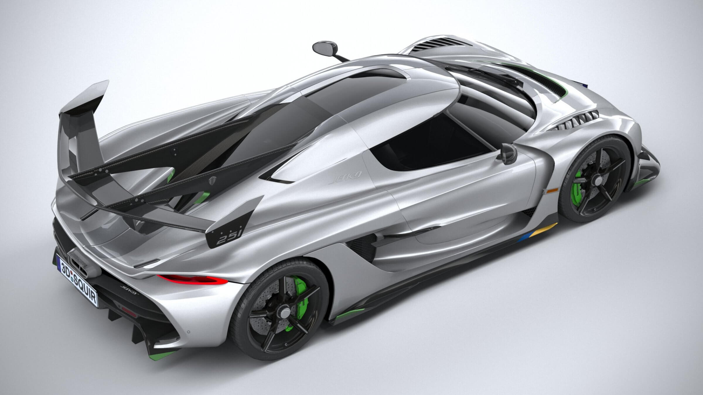 Koenigsegg Jesko 2020 Low Poly - 3D Model by SQUIR
