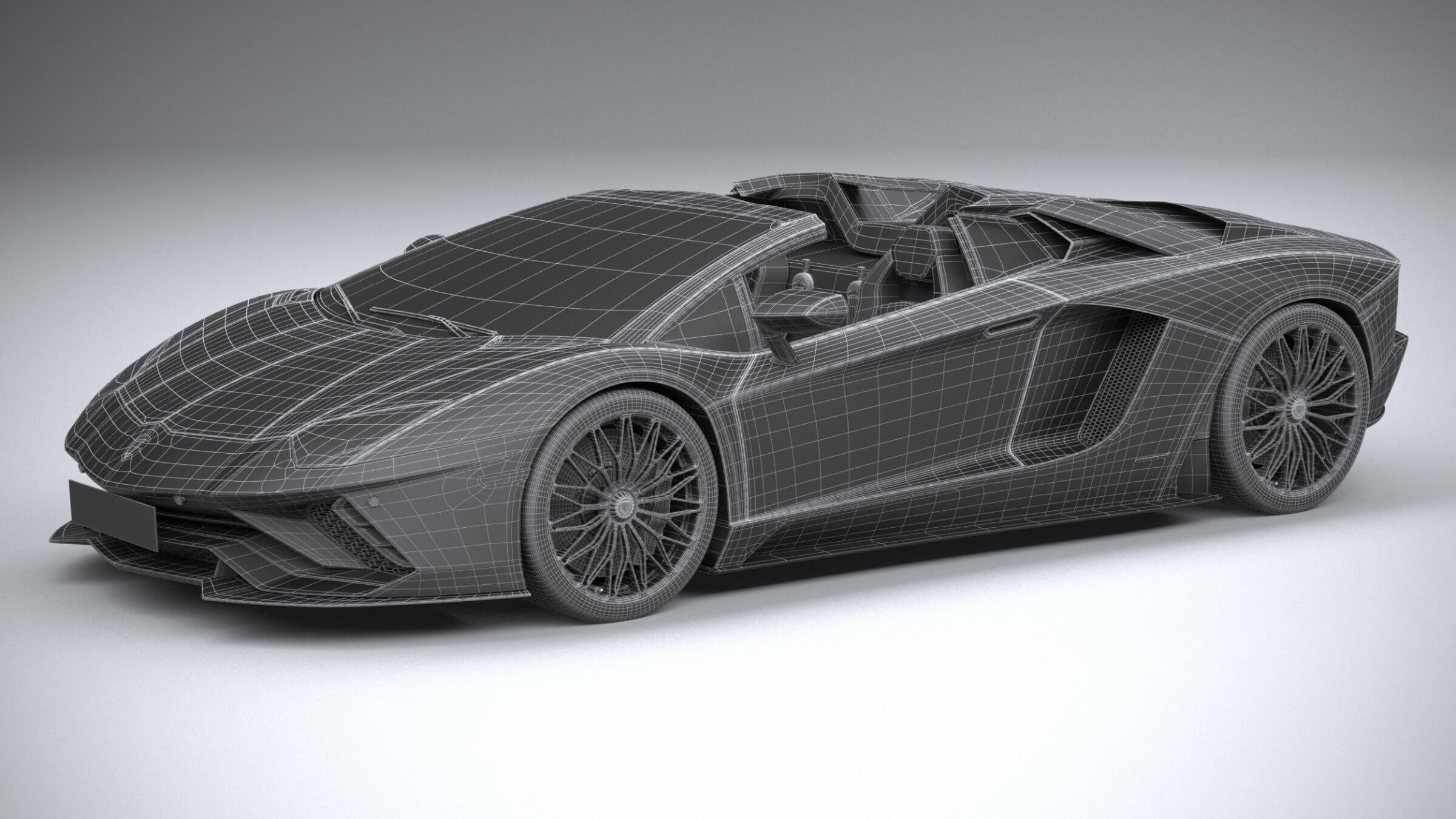 Lamborghini Aventador S Roadster 2019 3d Model By Squir