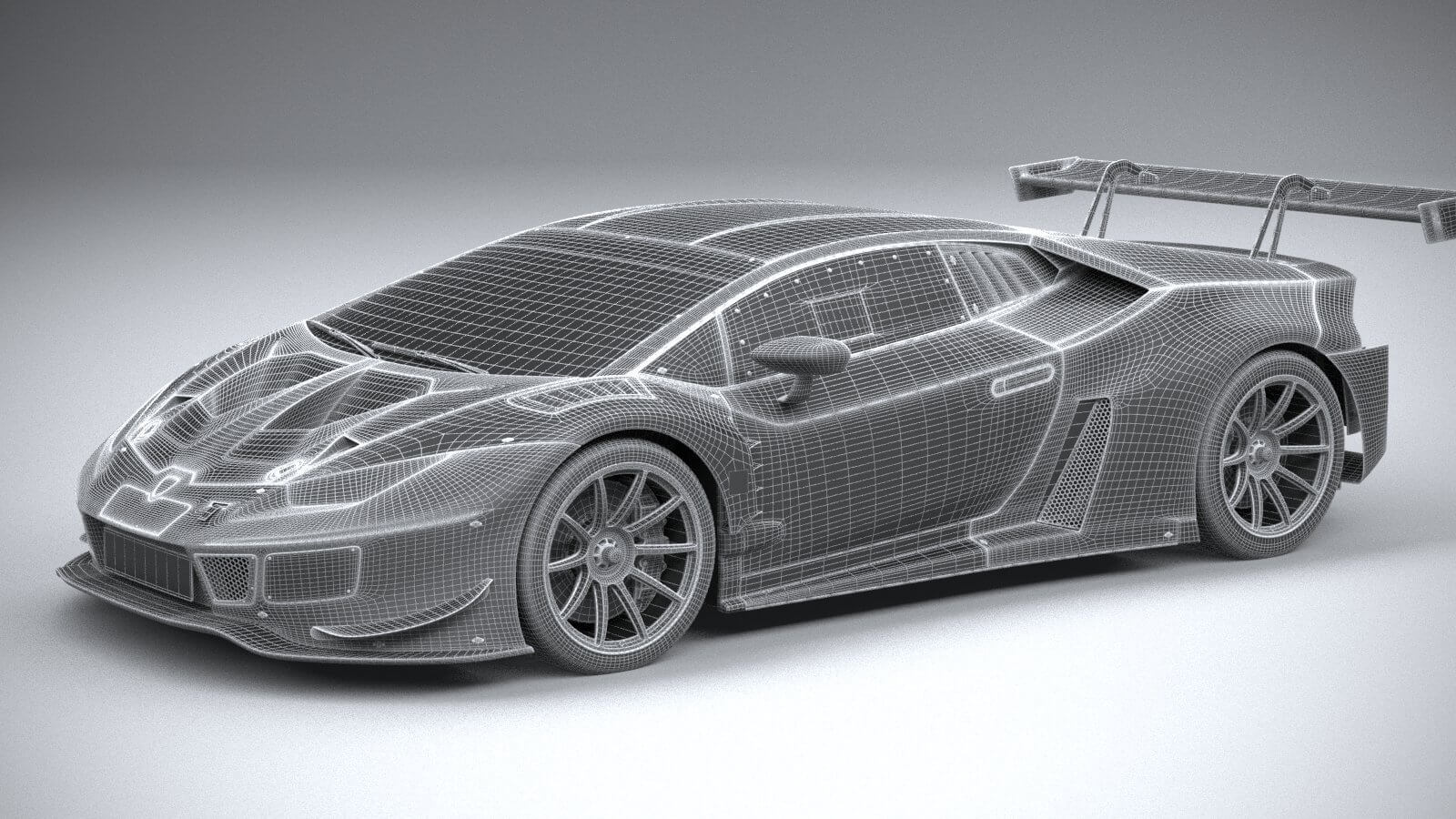 Lamborghini Huracan GT3 EVO Racecar 2019 - 3D Model by SQUIR