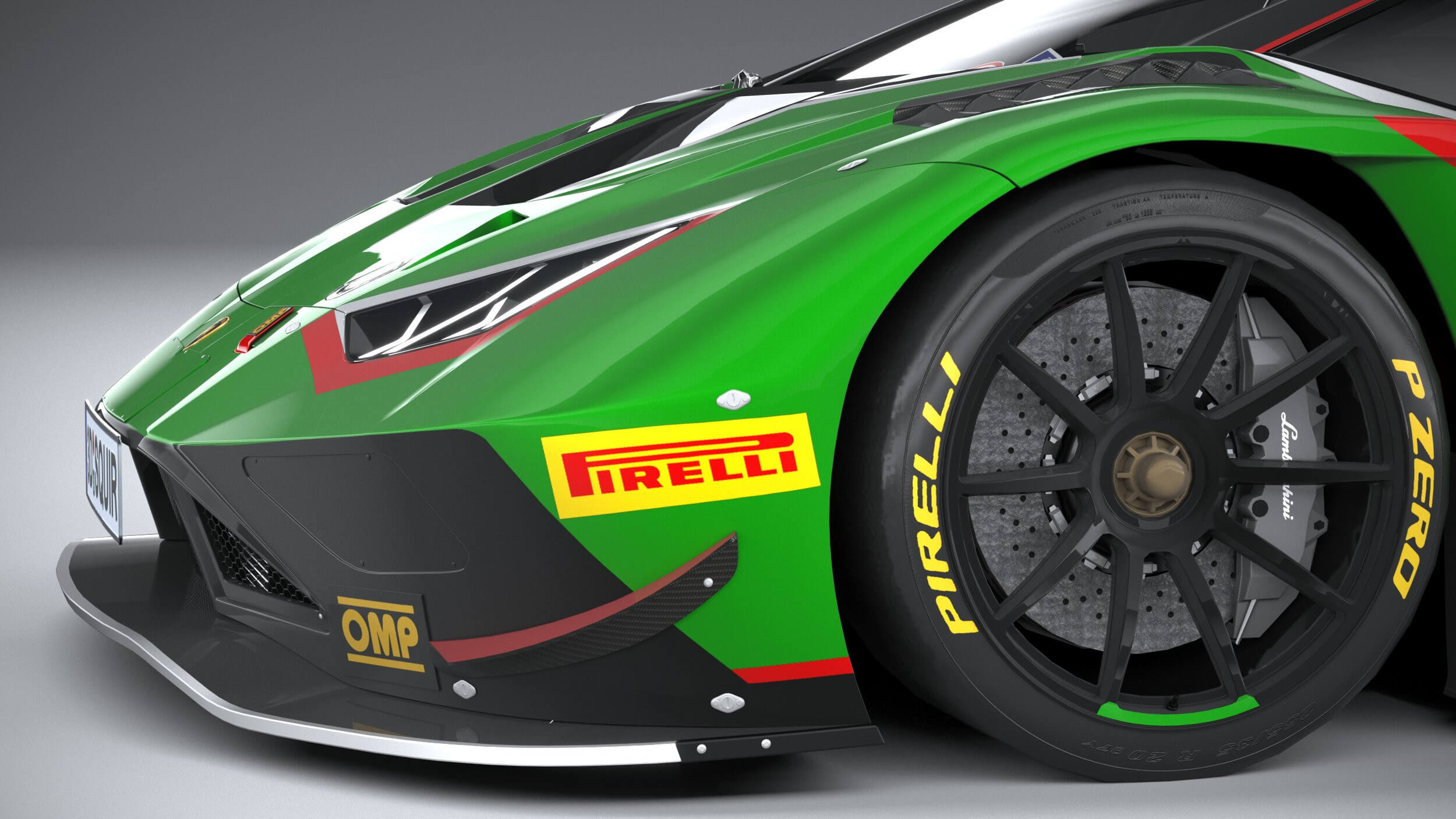 Lamborghini Huracan GT3 EVO2 2022 Low Poly - 3D Model by SQUIR