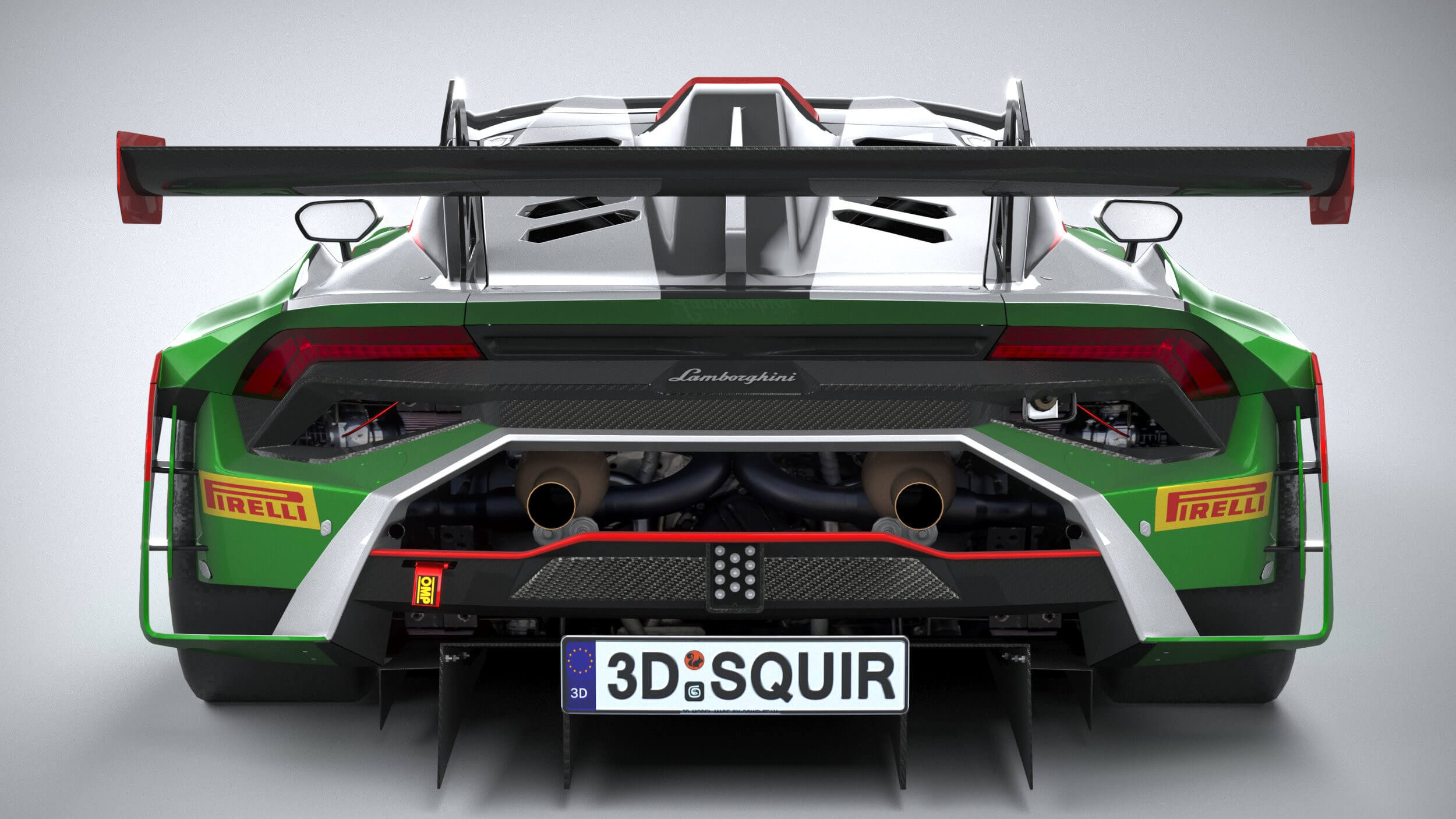 Lamborghini Huracan GT3 EVO2 2022 Low Poly - 3D Model by SQUIR