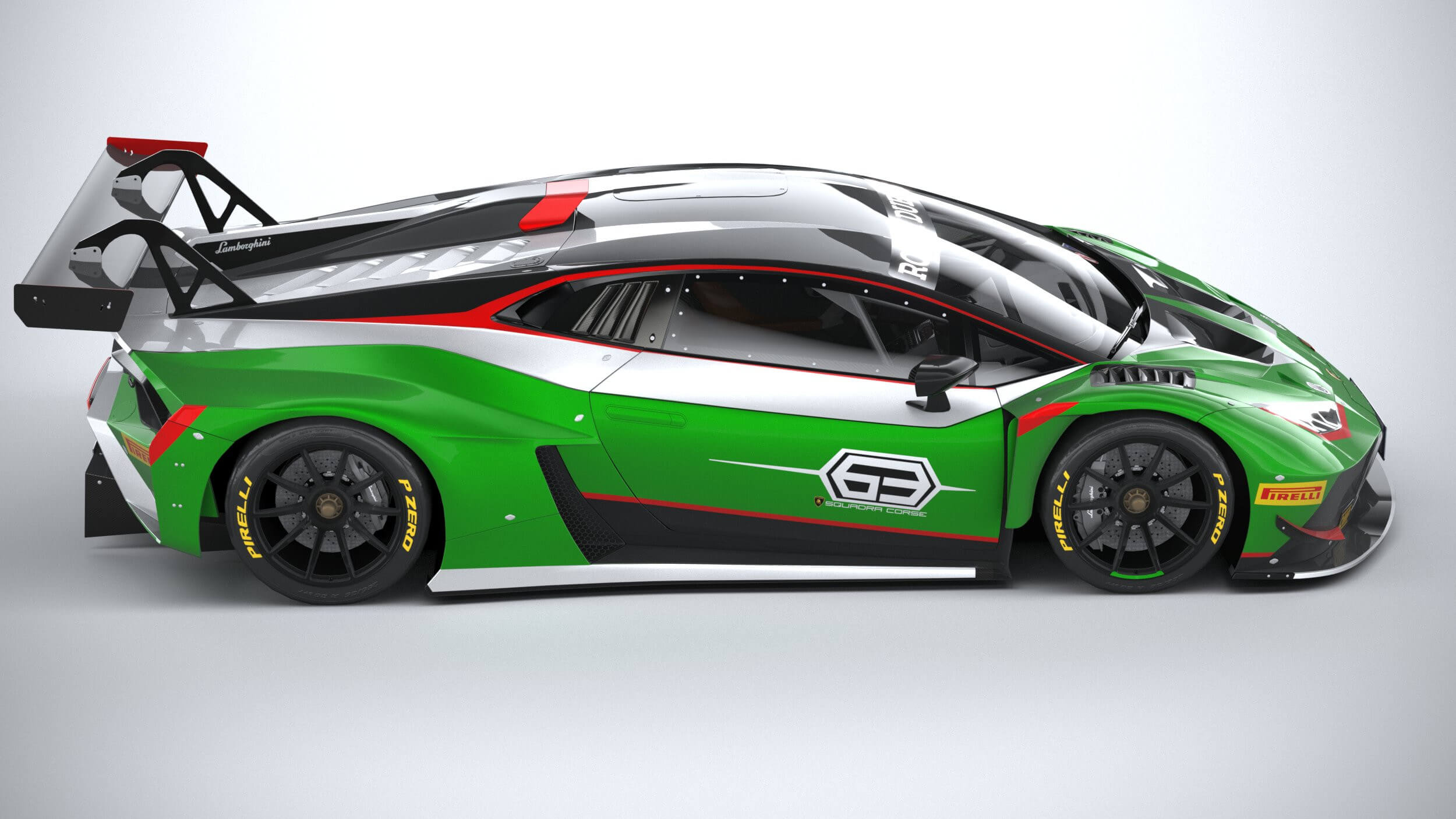 Lamborghini Huracan GT3 EVO2 2022 Low Poly - 3D Model by SQUIR
