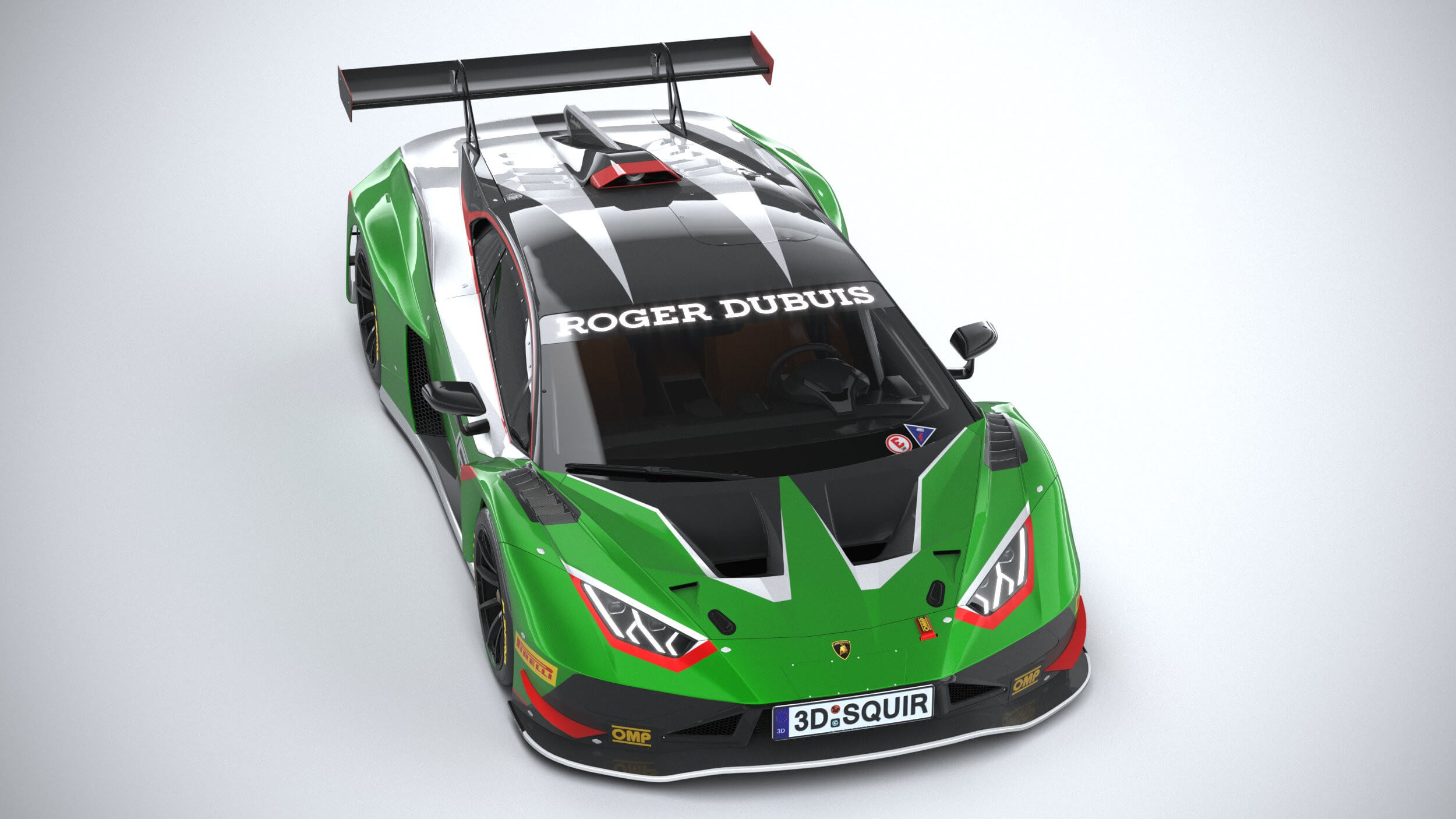 Lamborghini Huracan GT3 EVO2 2022 Low Poly - 3D Model by SQUIR