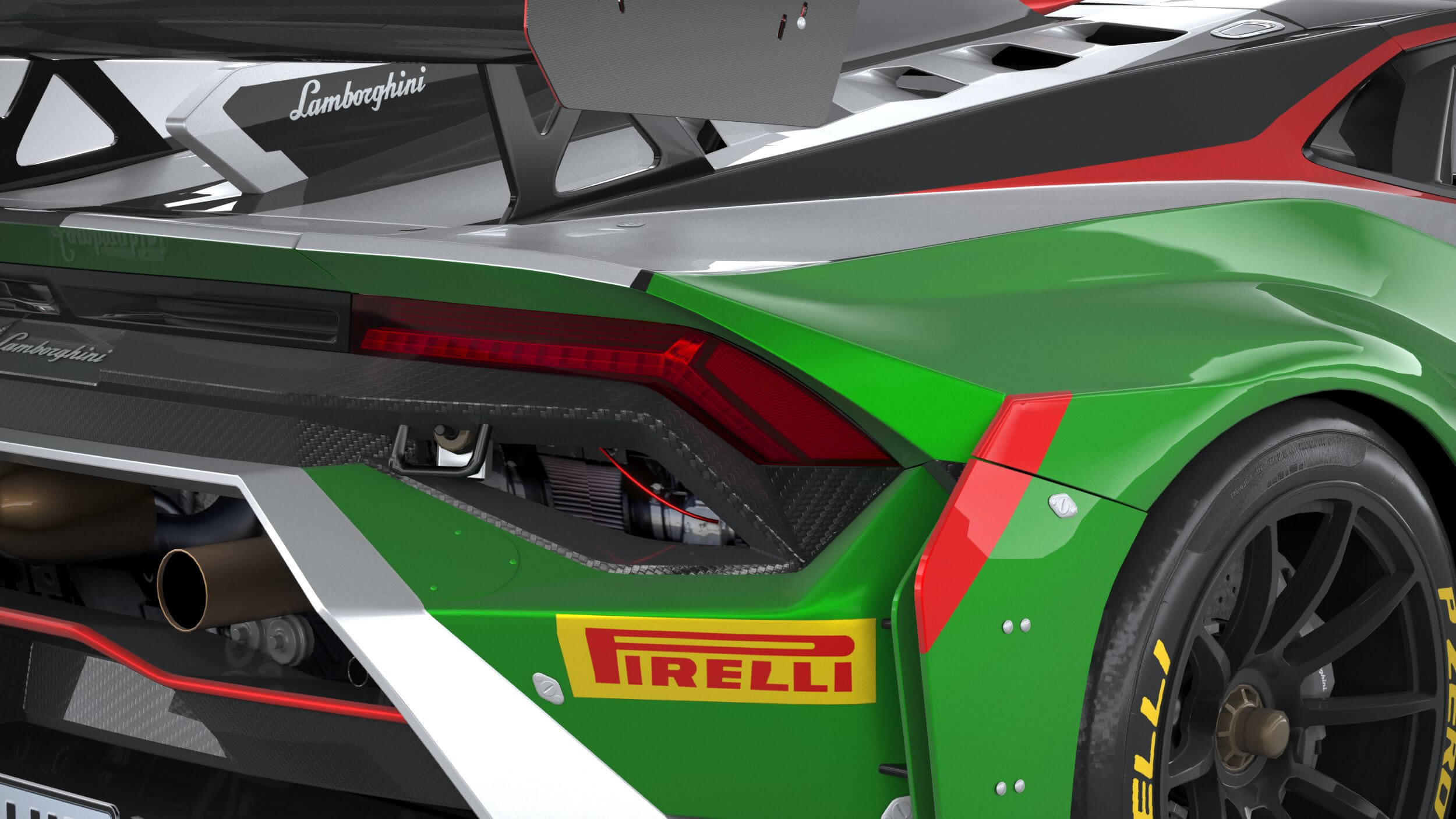 Lamborghini Huracan GT3 EVO2 2022 Low Poly - 3D Model by SQUIR