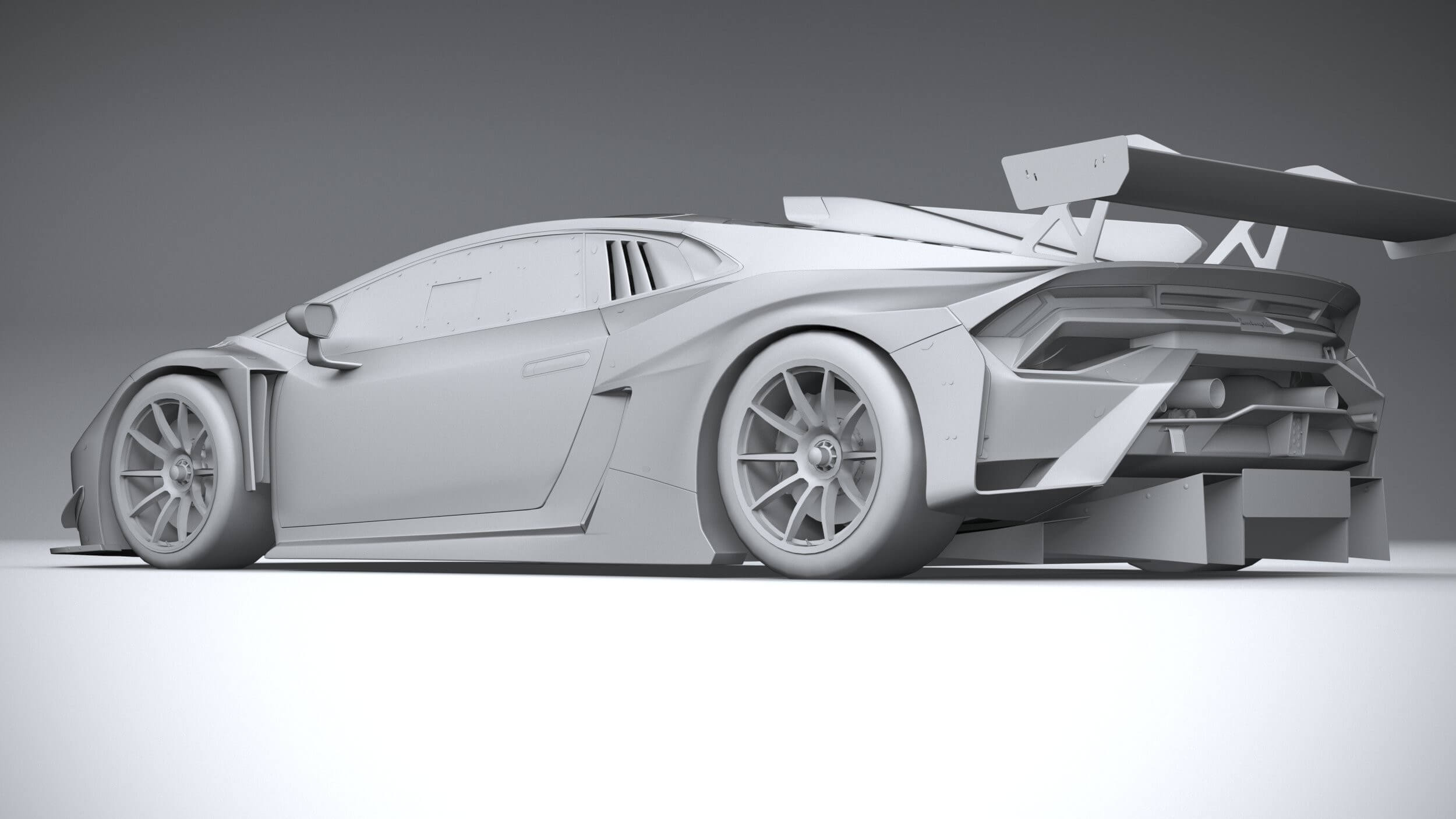 Lamborghini Huracan GT3 EVO2 2022 Low Poly - 3D Model by SQUIR