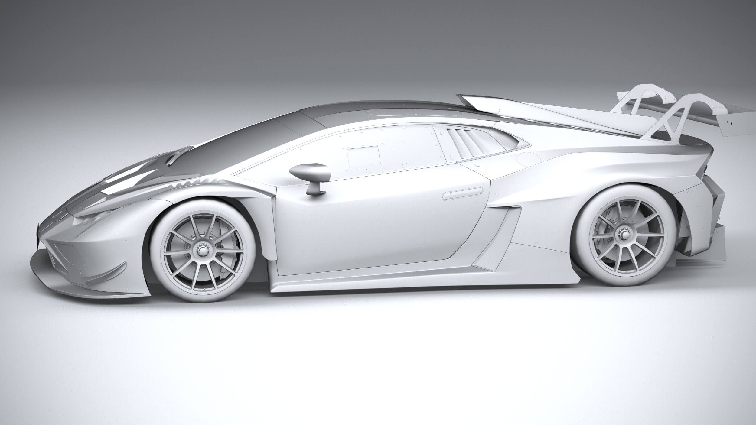 Lamborghini Huracan GT3 EVO2 2022 Low Poly - 3D Model by SQUIR