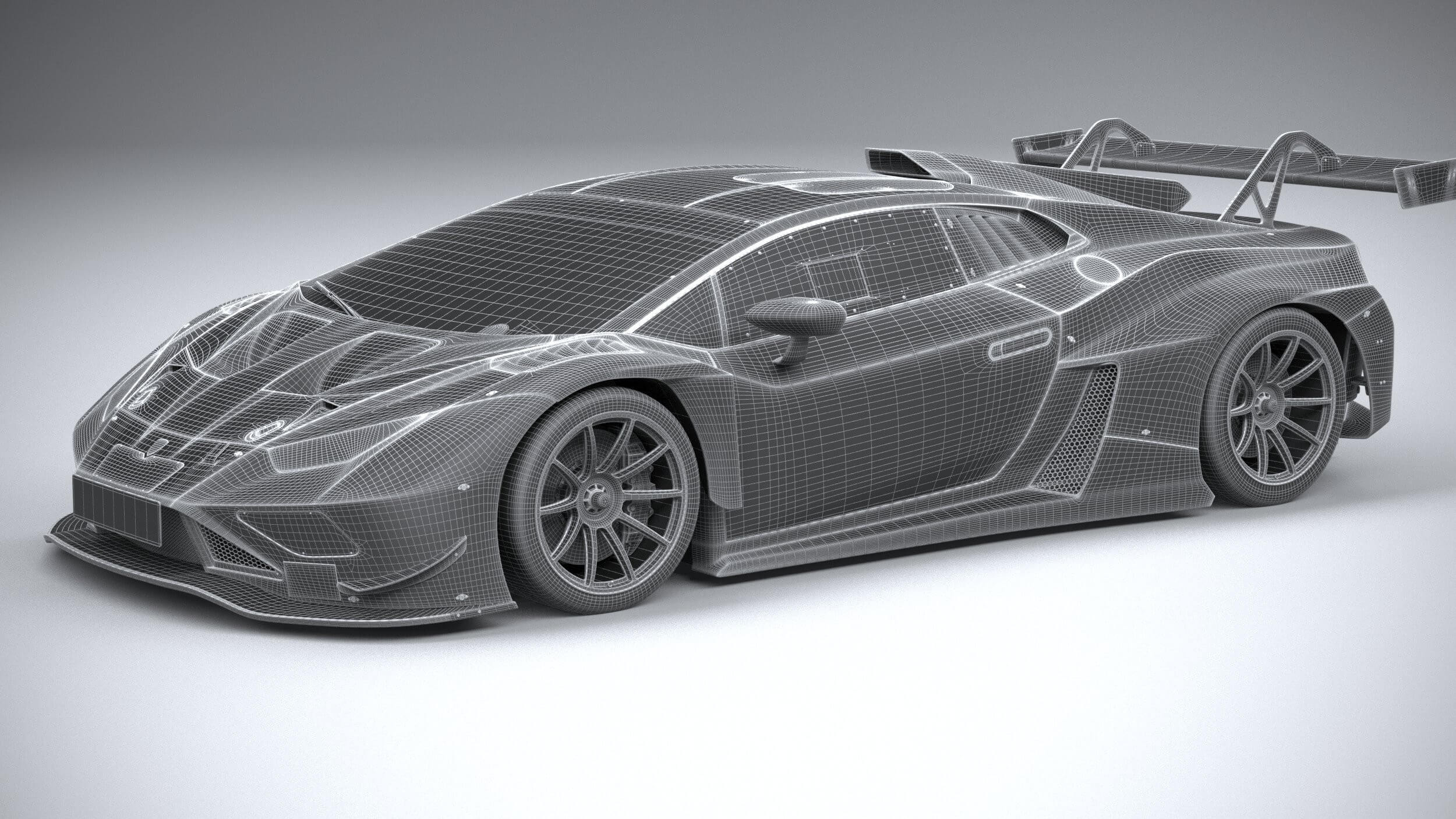 Lamborghini Huracan GT3 EVO2 2022 - 3D Model by SQUIR