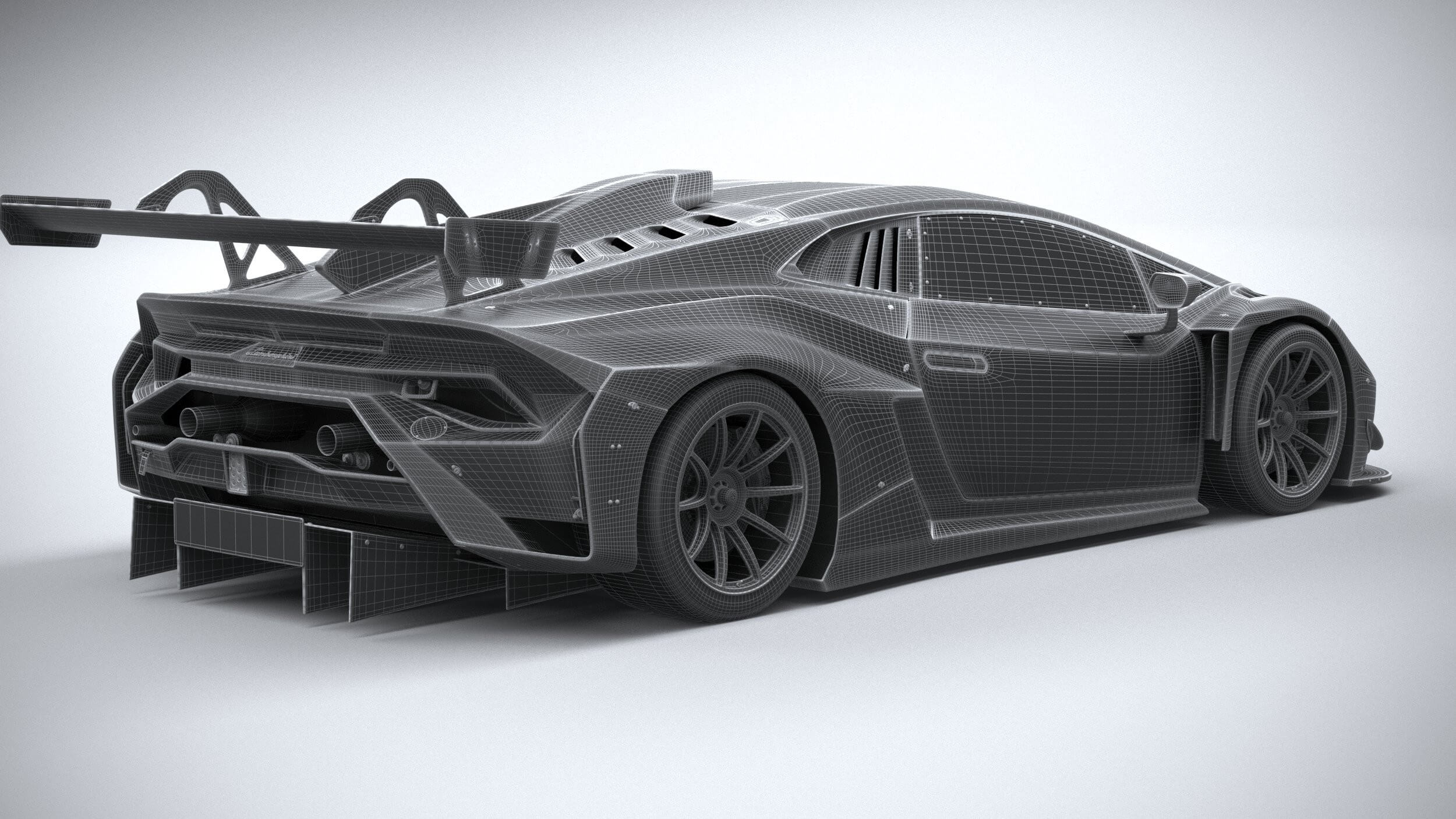 Lamborghini Huracan GT3 EVO2 2022 - 3D Model by SQUIR