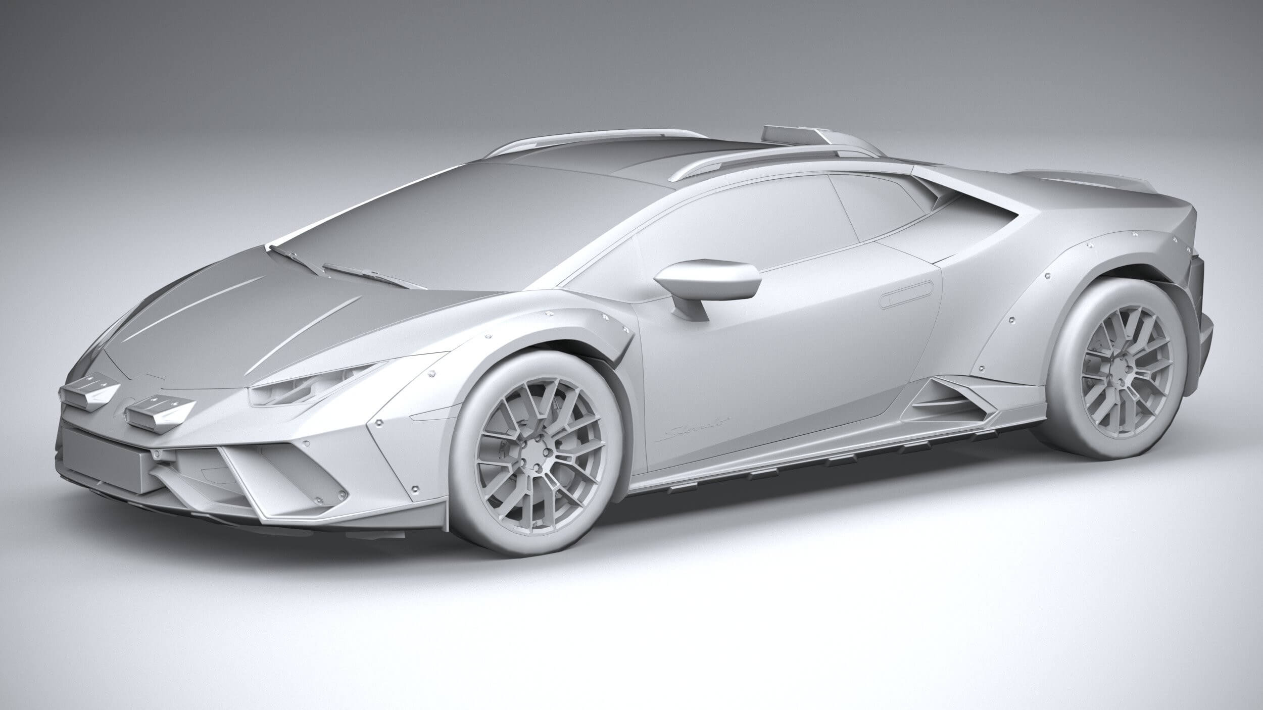 Lamborghini Huracan Sterrato 2024 Low Poly - 3D Model by SQUIR