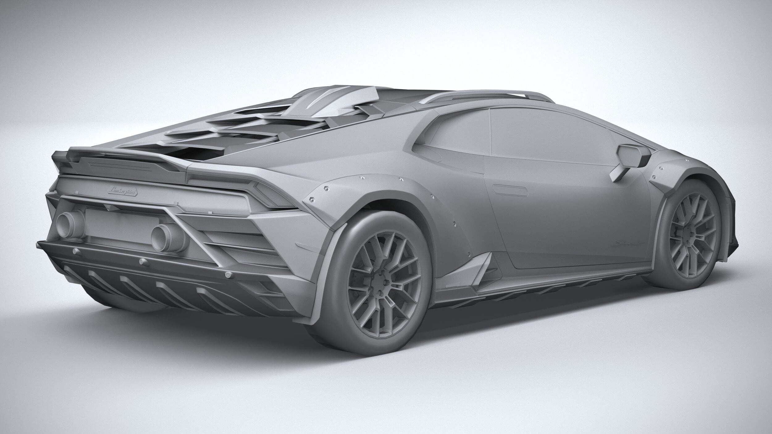 Lamborghini Huracan Sterrato 2024 Low Poly - 3D Model by SQUIR
