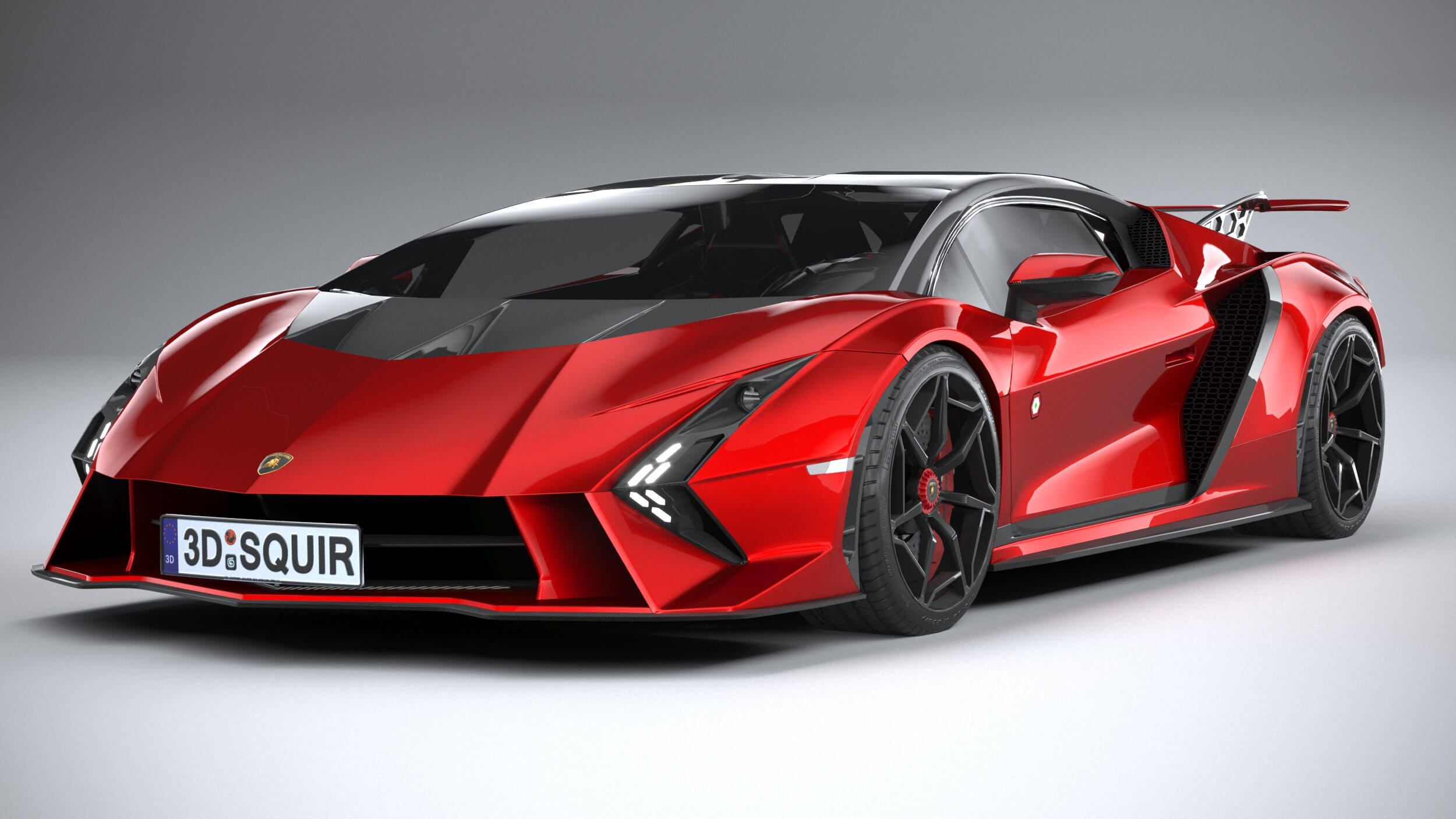 Lamborghini Invencible 2023 Low Poly - 3D Model by SQUIR