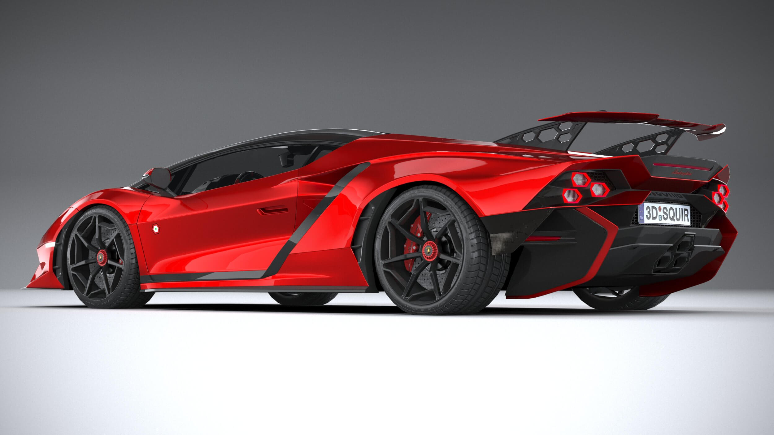 Lamborghini Invencible 2023 Low Poly - 3D Model by SQUIR
