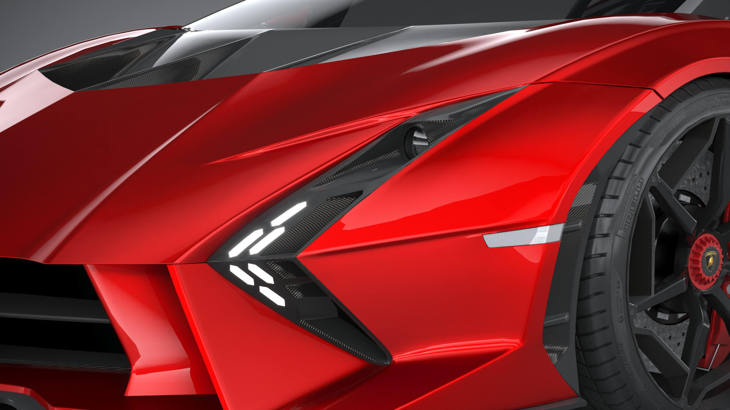 Lamborghini Invencible 2023 Low Poly - 3D Model by SQUIR