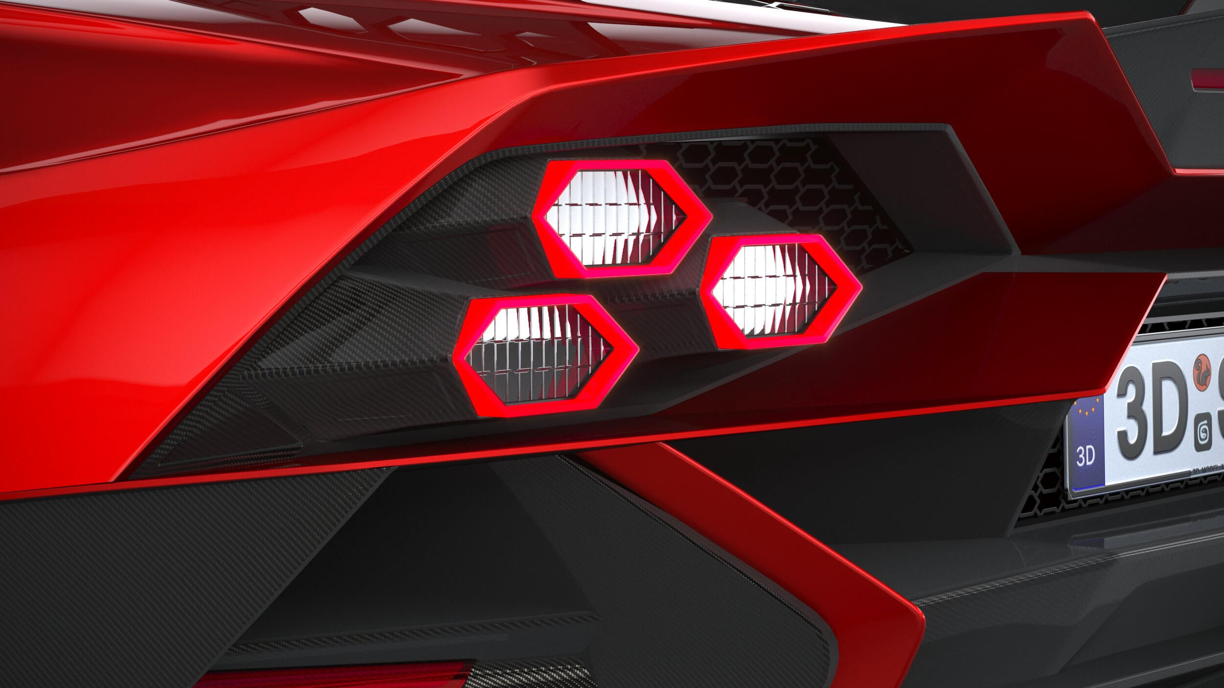 Lamborghini Invencible 2023 Low Poly - 3D Model by SQUIR