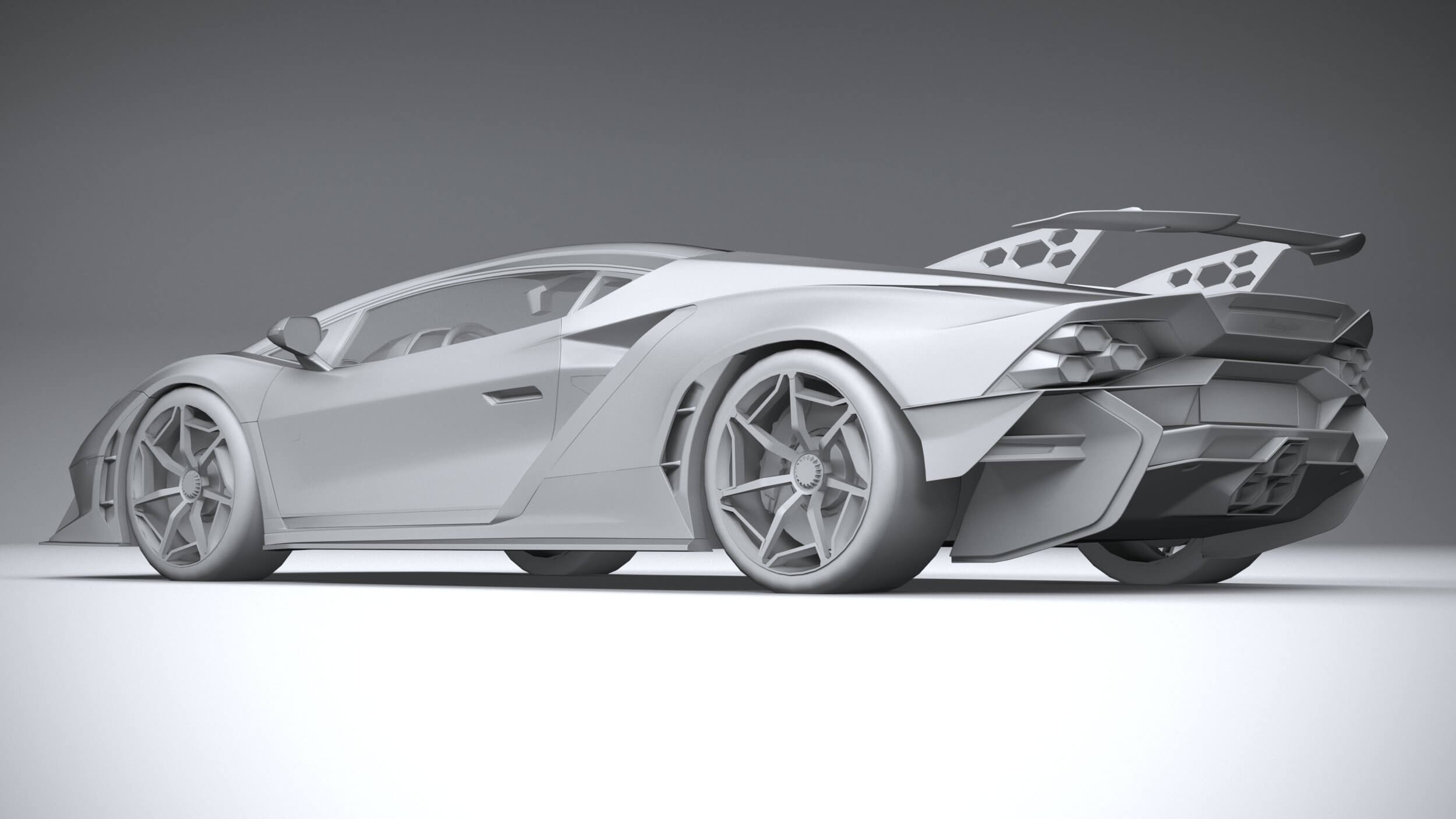 Lamborghini Invencible 2023 Low Poly - 3D Model by SQUIR