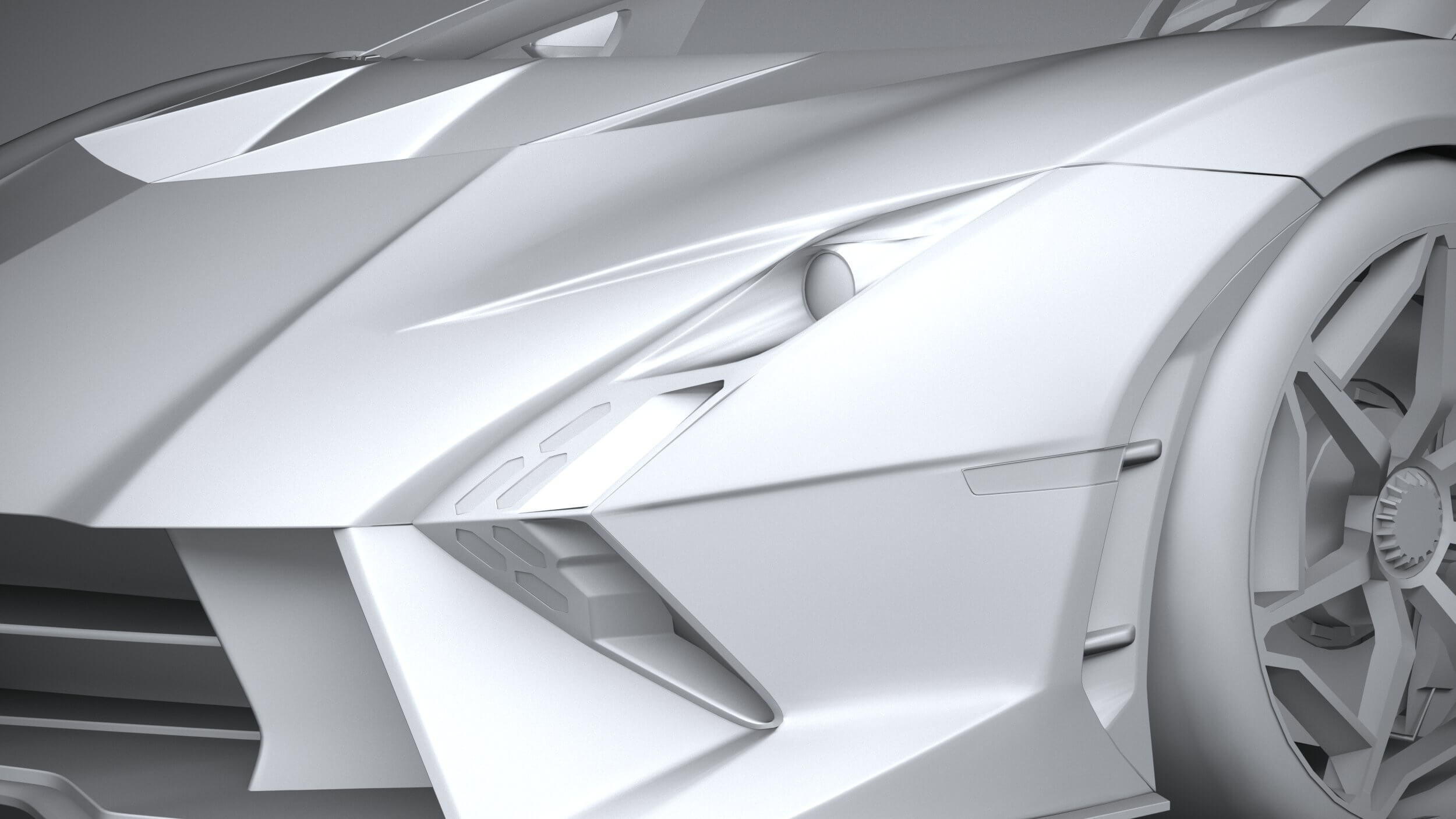 Lamborghini Invencible 2023 Low Poly - 3D Model by SQUIR