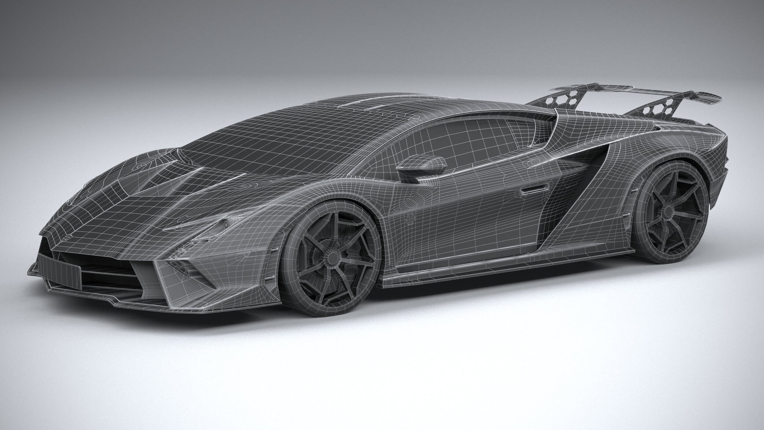Lamborghini Invencible 2023 Low Poly - 3D Model by SQUIR
