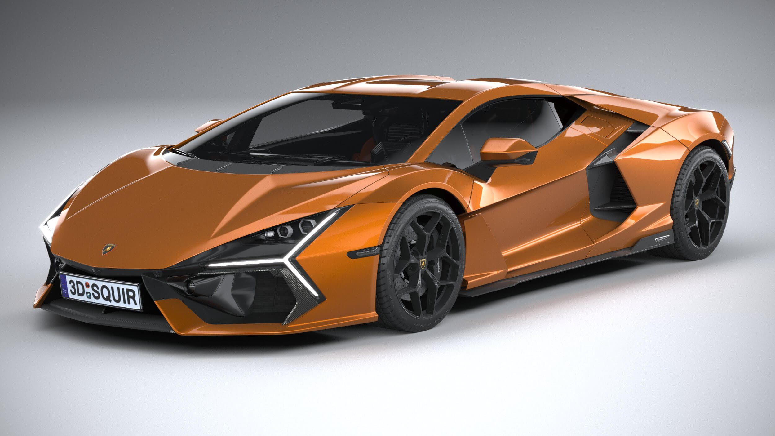 Lamborghini Revuelto 2024 Low Poly - 3D Model by SQUIR