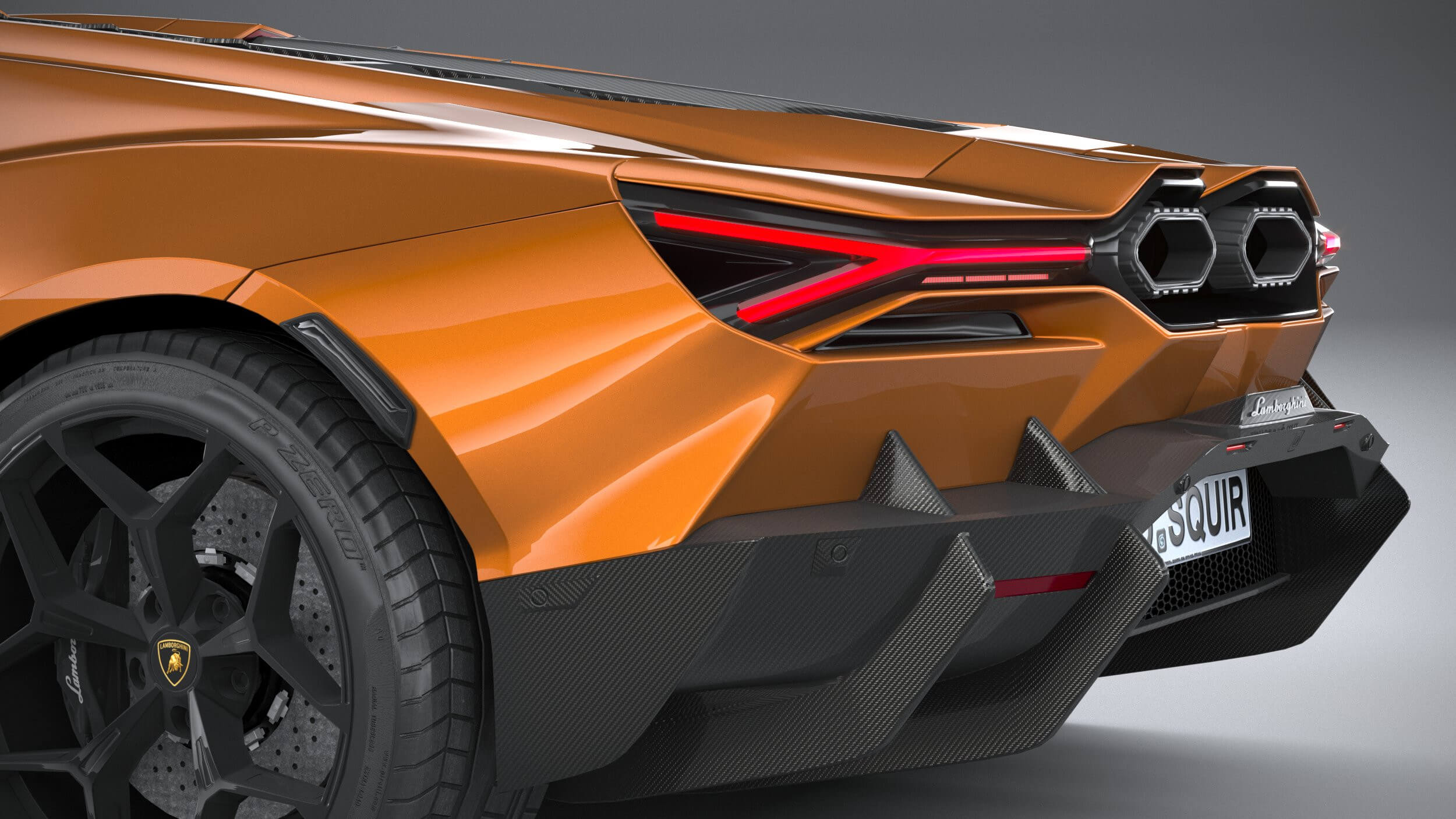Lamborghini Revuelto 2024 Low Poly - 3D Model by SQUIR