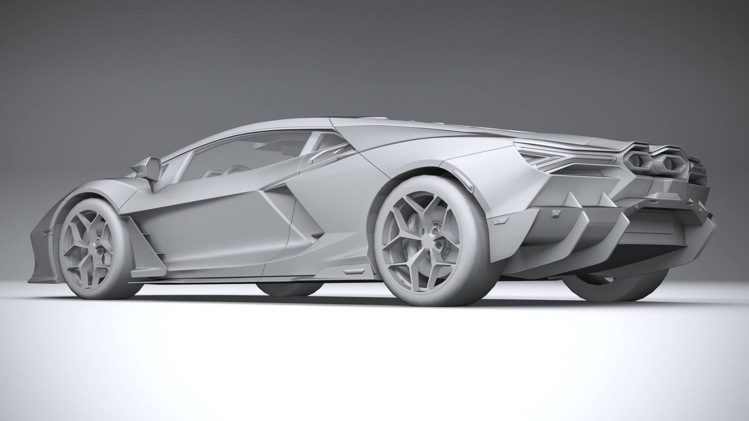 Lamborghini Revuelto 2024 Low Poly - 3D Model by SQUIR