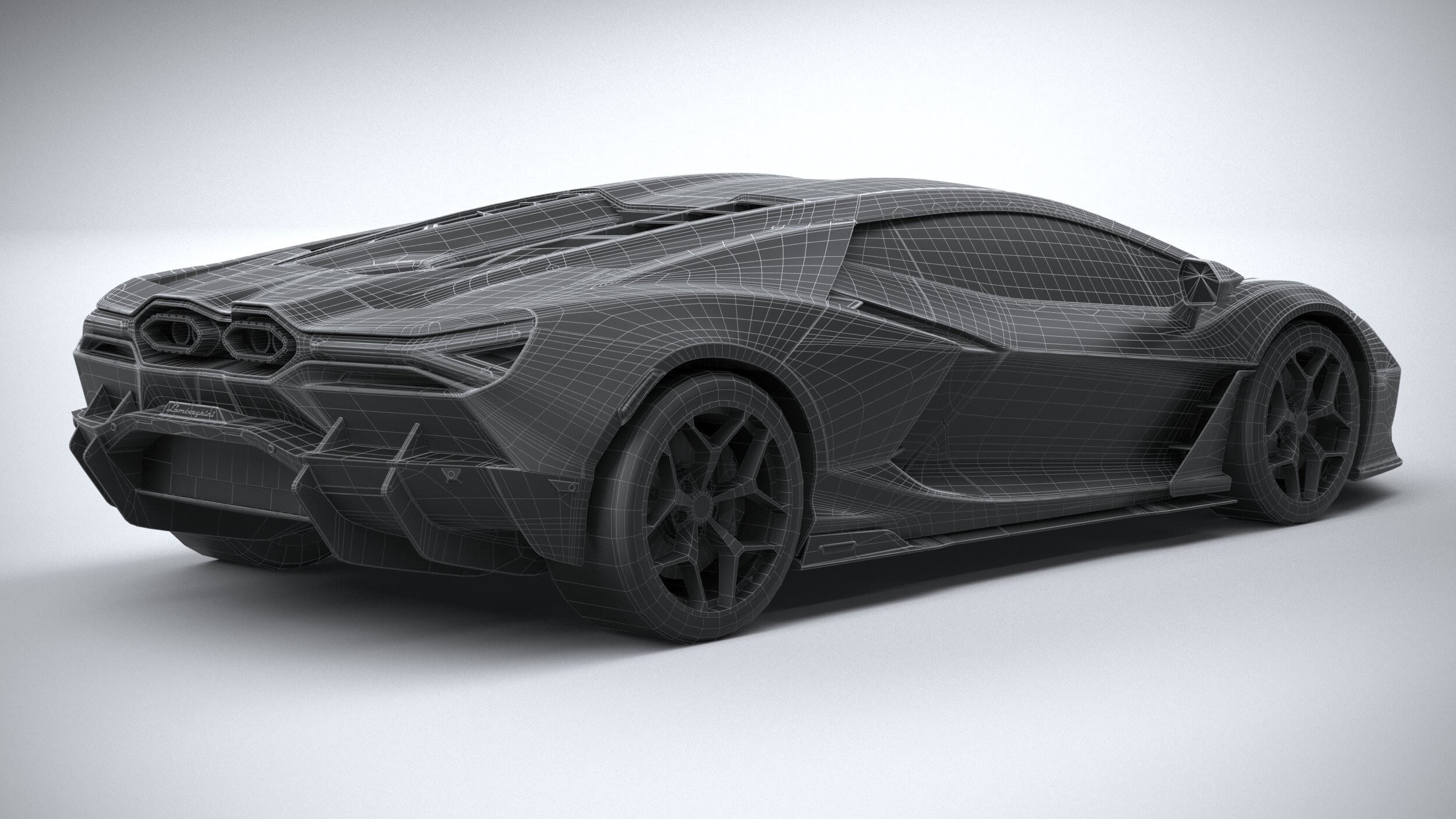Lamborghini Revuelto 2024 Low Poly - 3D Model by SQUIR