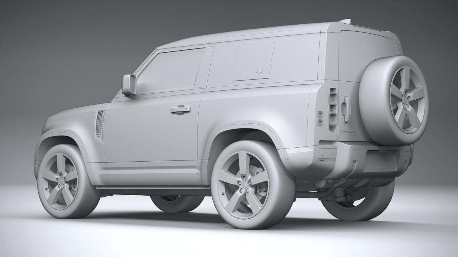 Land Rover Defender 90 2020 - 3D Model by SQUIR