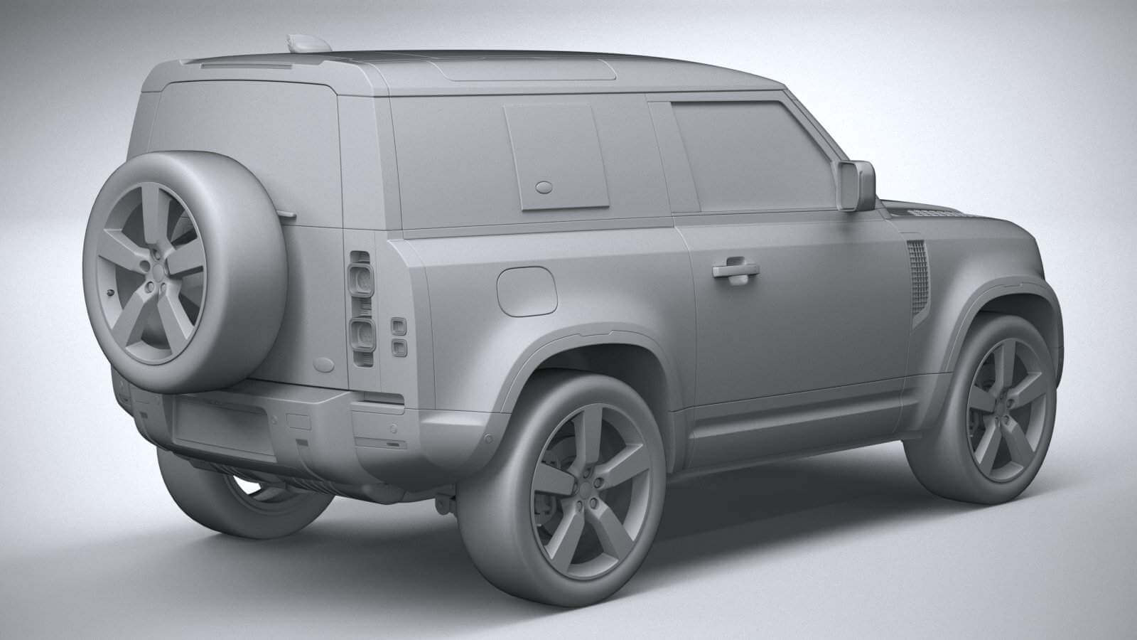 Land Rover Defender 90 2020 - 3D Model by SQUIR