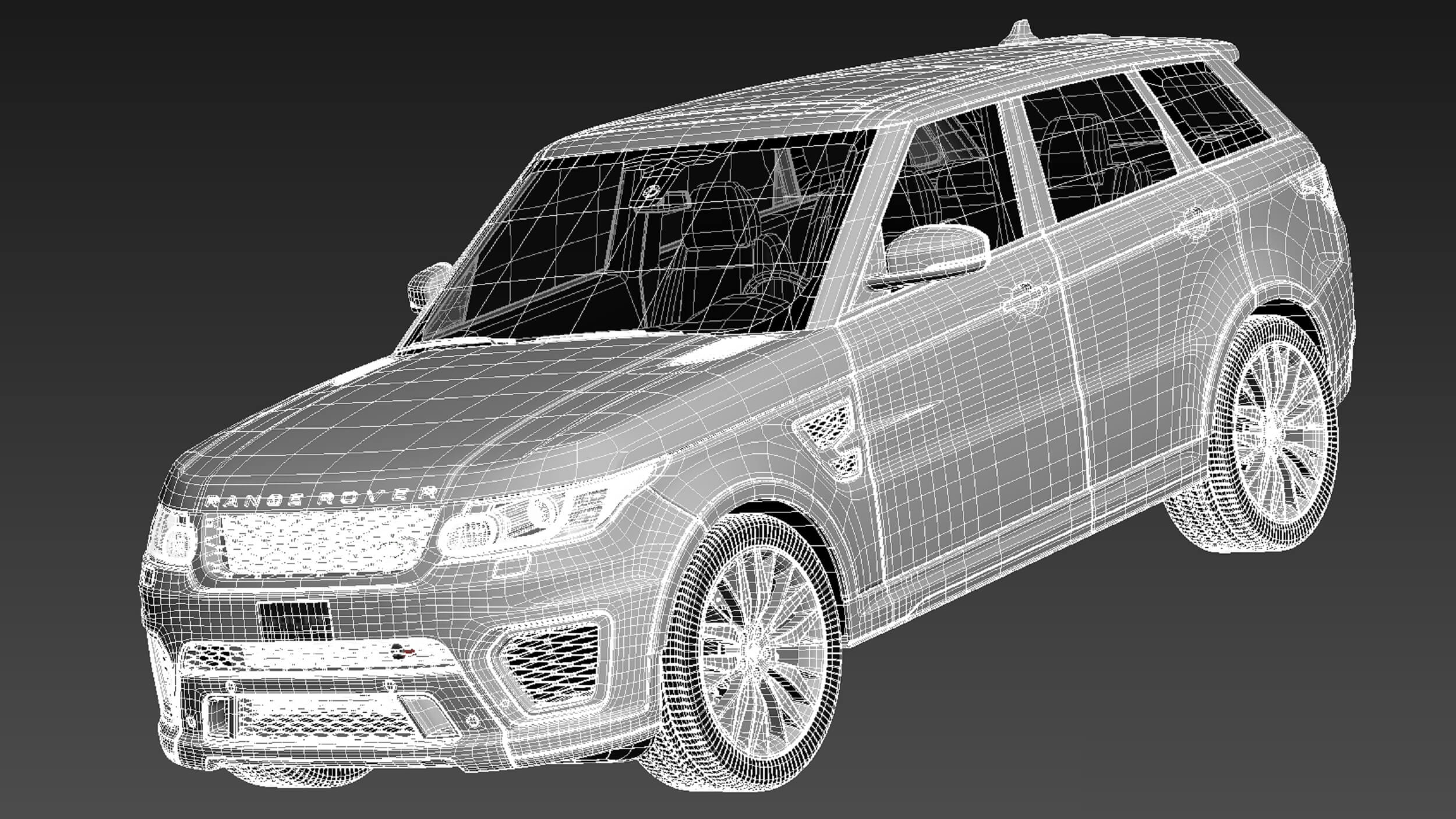 Land Rover Range Rover Sport SVR 2015 - 3D Model by SQUIR