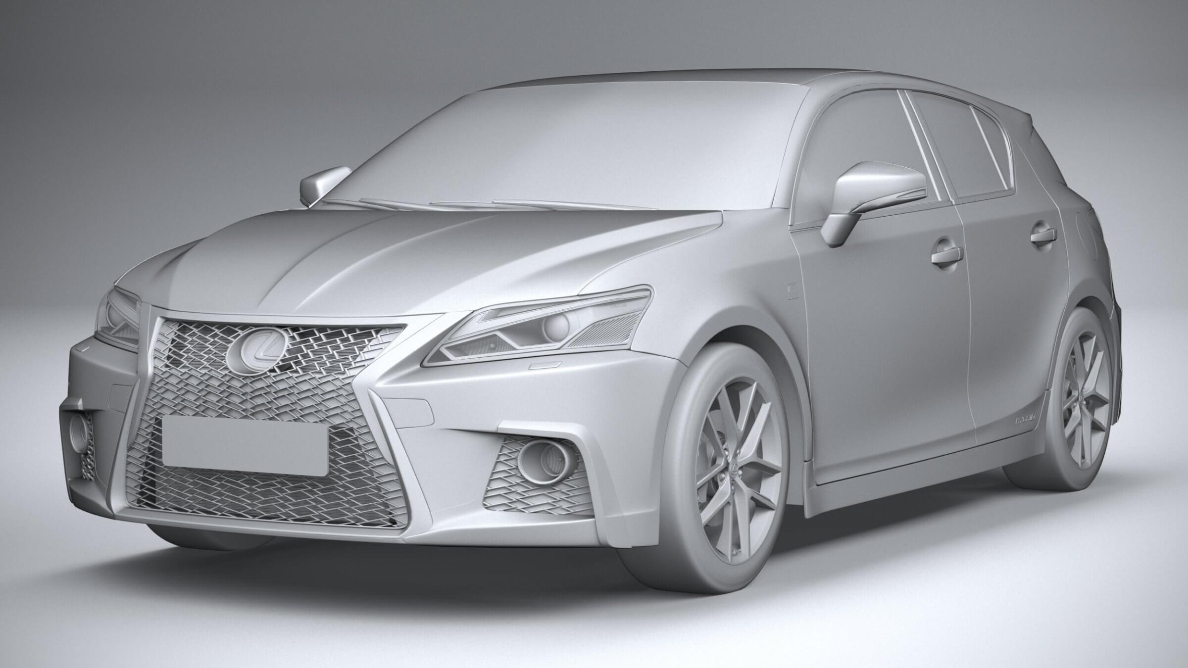 Lexus CT 200h 2020 - 3D Model by SQUIR