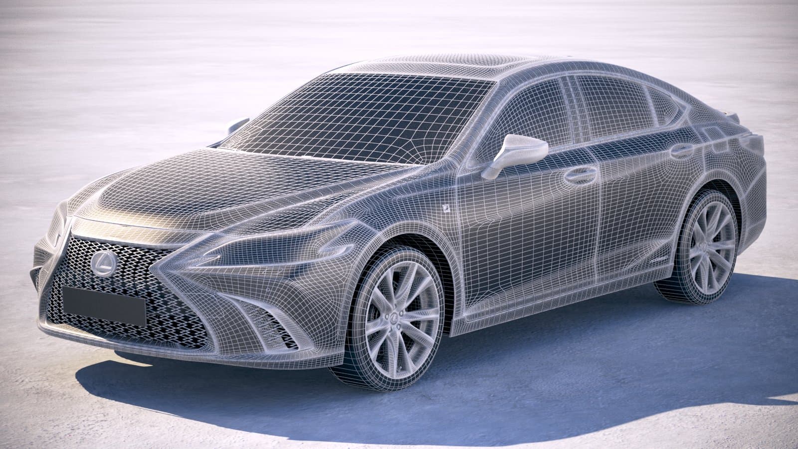 Lexus ES 2019 - 3D Model by SQUIR