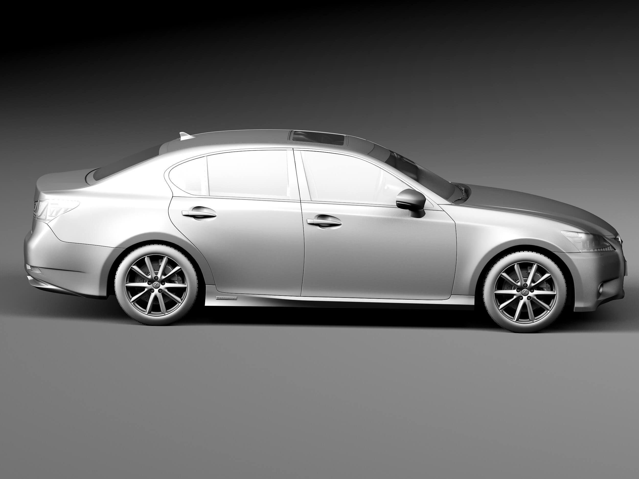 Lexus GS 300h 2014 - 3D Model by SQUIR