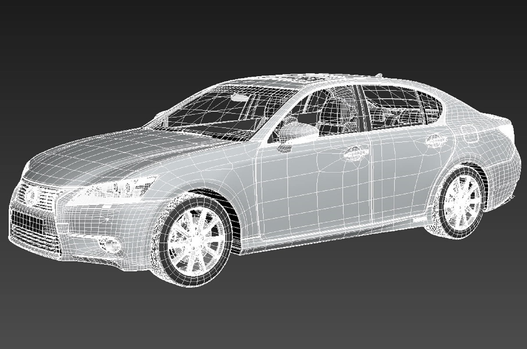 Lexus GS 300h 2014 - 3D Model by SQUIR