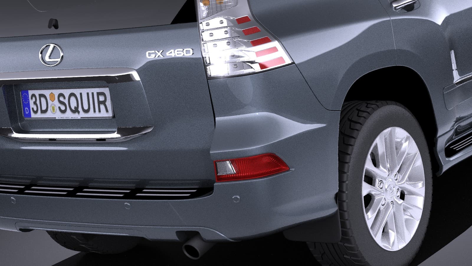 Lexus GX 460 2016 (V-Ray) 3D Model by SQUIR