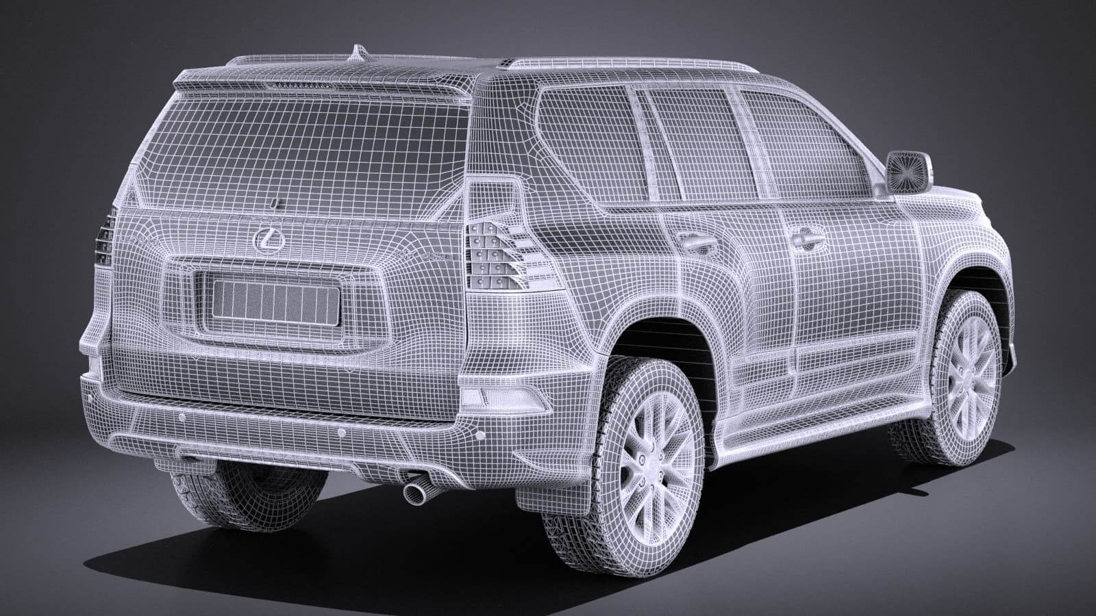 Lexus GX 460 2016 (V-Ray) 3D Model by SQUIR