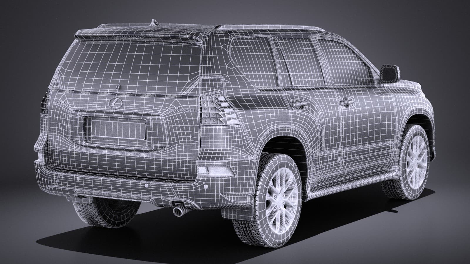 Lexus GX 460 2016 (V-Ray) 3D Model by SQUIR