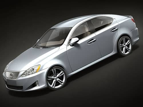 Lexus LS 350 2008 - 3D Model by SQUIR
