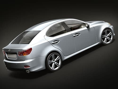 Lexus LS 350 2008 - 3D Model by SQUIR
