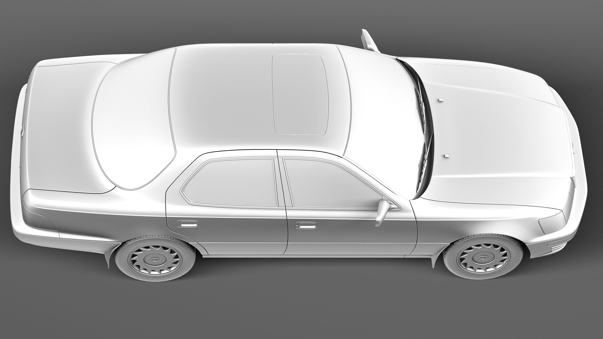 Lexus LS 400 1989-1994 3D Model by SQUIR