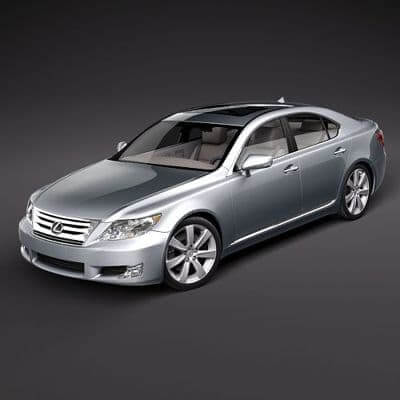 Lexus LS 600h 2010 - 3D Model by SQUIR