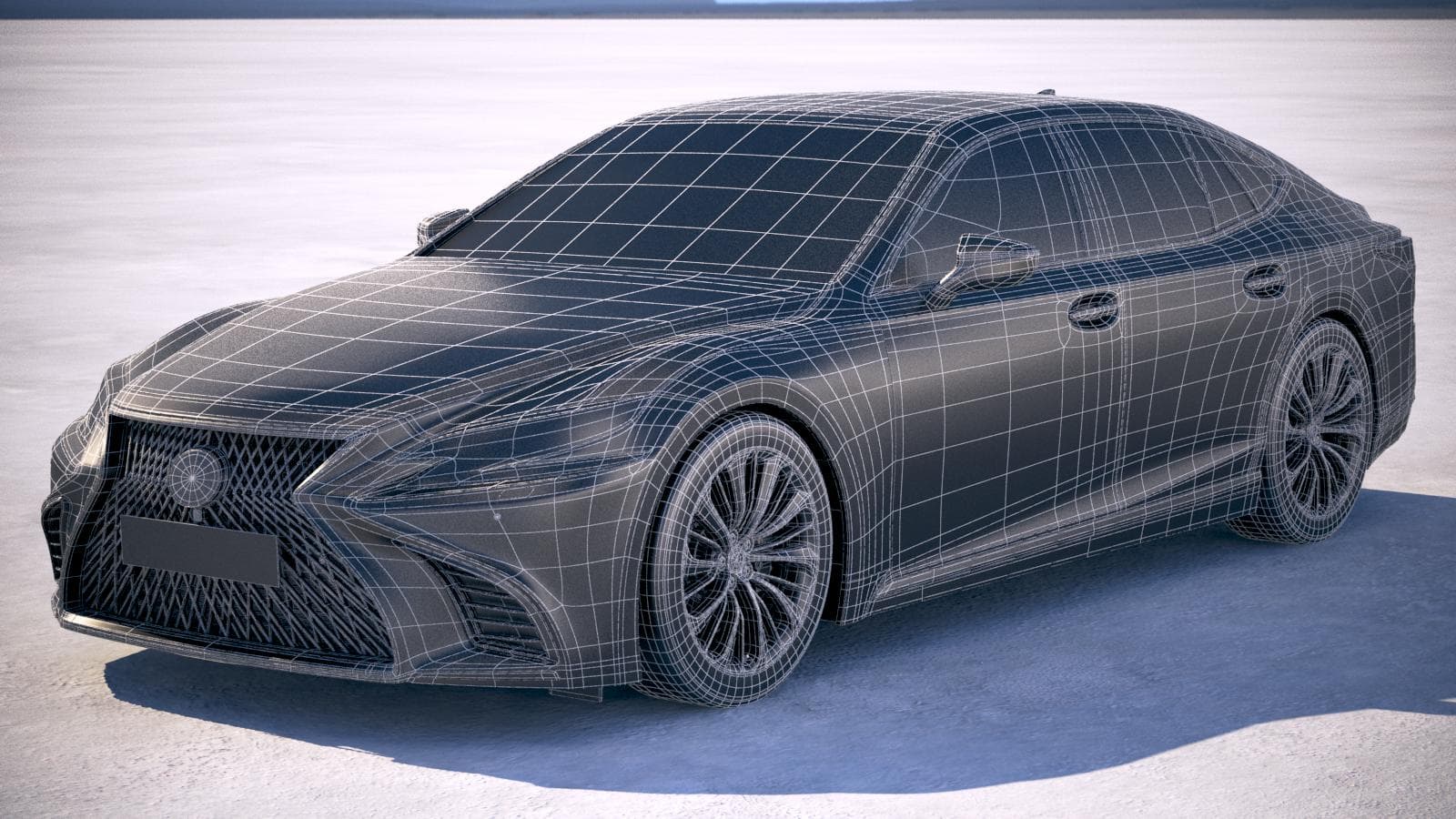 Lexus LS500 2018 - 3D Model by SQUIR