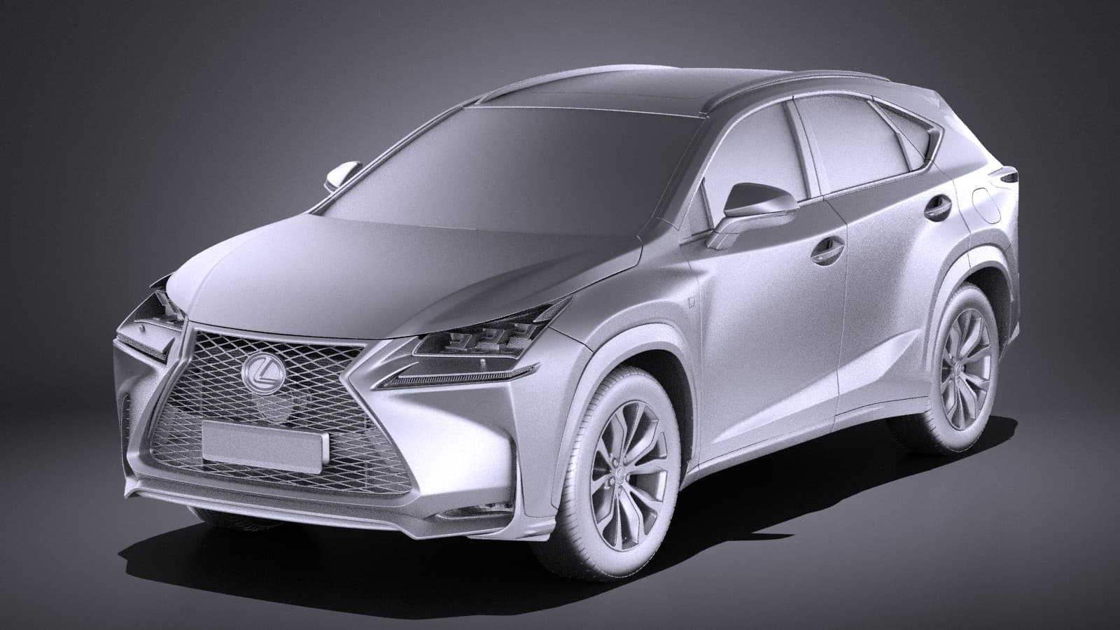 Lexus NX 2017 (V-Ray) 3D Model by SQUIR