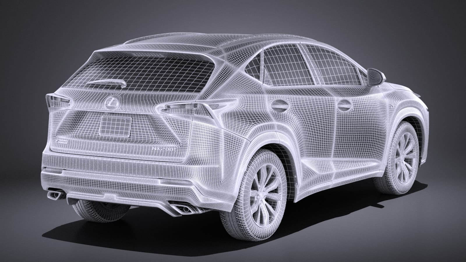 Lexus NX 2017 (V-Ray) 3D Model by SQUIR