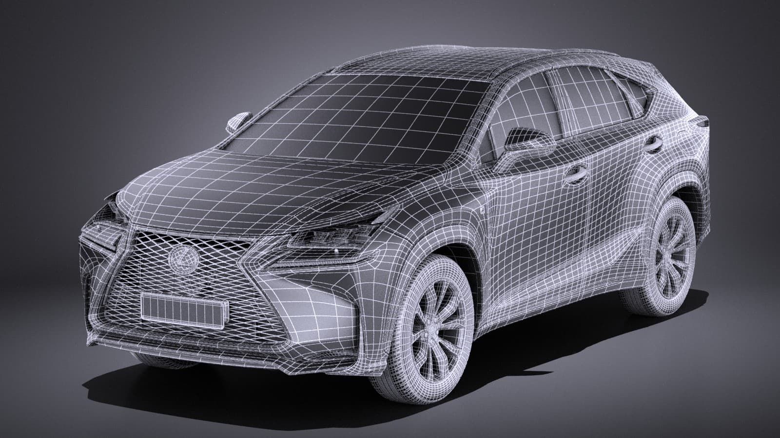 Lexus NX 2017 (V-Ray) 3D Model by SQUIR